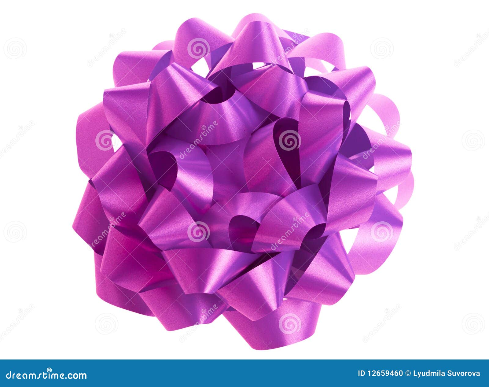 Purple bow stock photo. Image of birthday, holiday, festive - 12659460