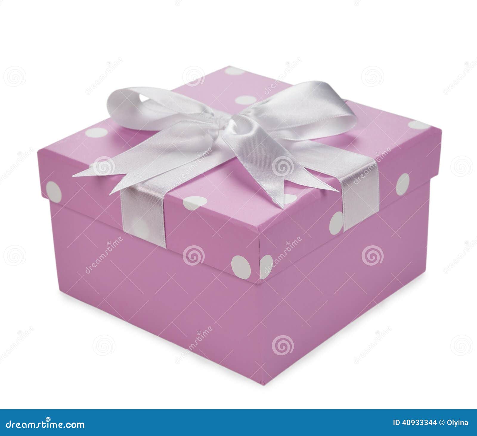 Purple Box Decorated with Ribbon Stock Photo - Image of decorative ...