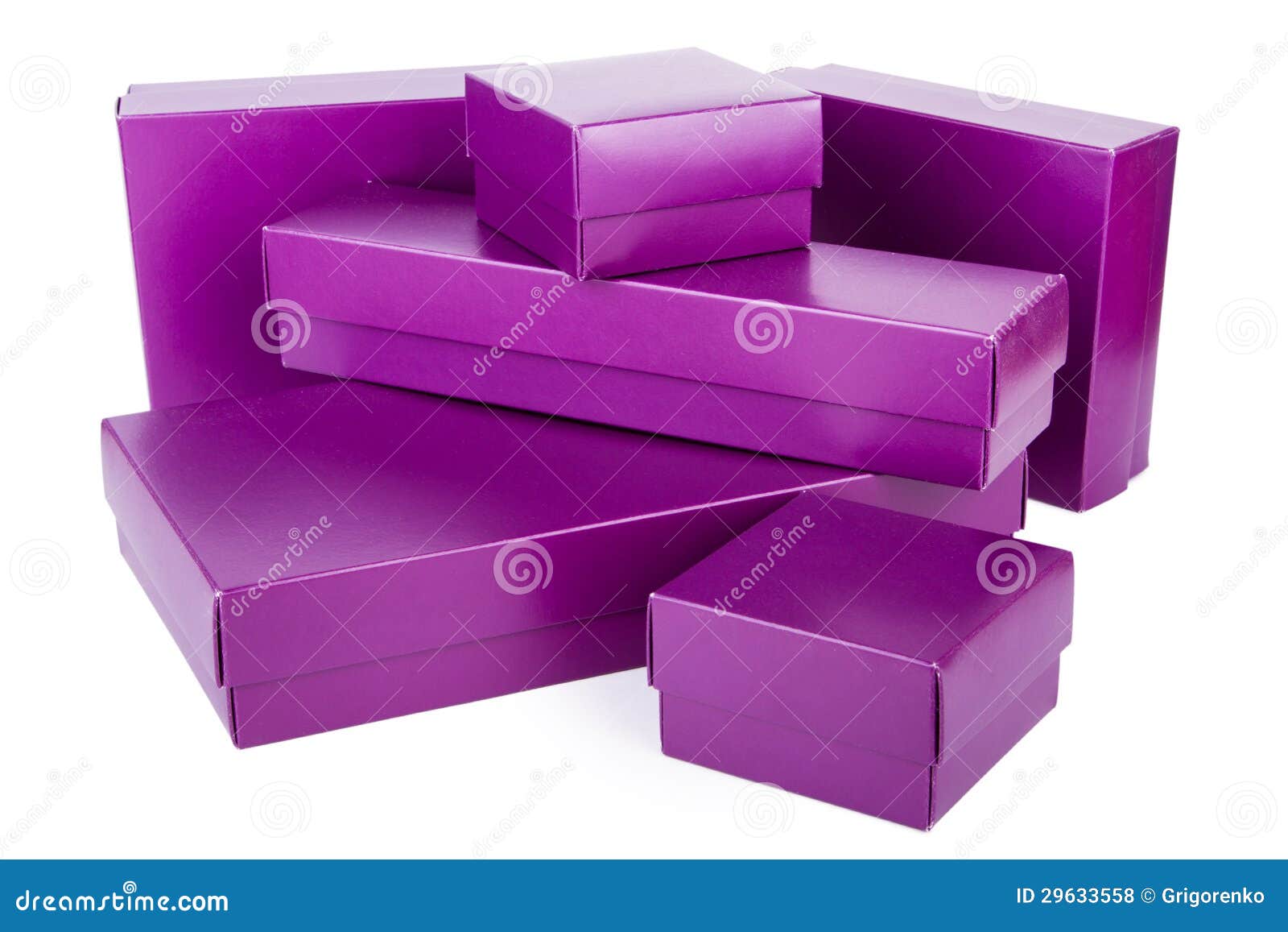 Purple boxes stock photo. Image of holiday, decoration - 29633558