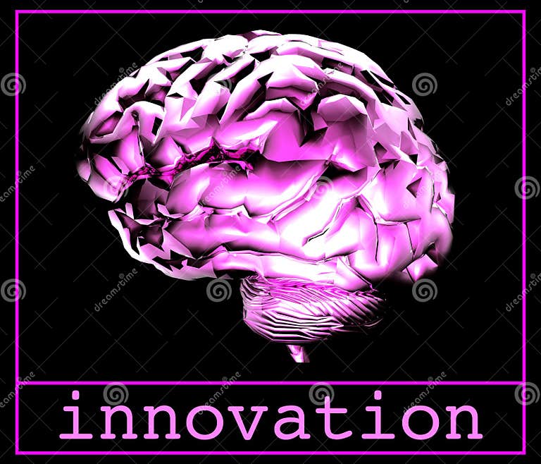 Purple Brain! stock illustration. Illustration of cerebellum - 848832