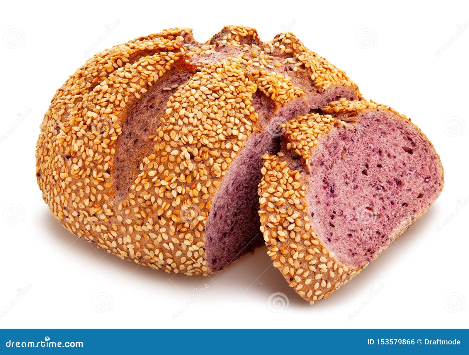 Purple bread stock photo. Image of sesame, antioxidant - 153579866