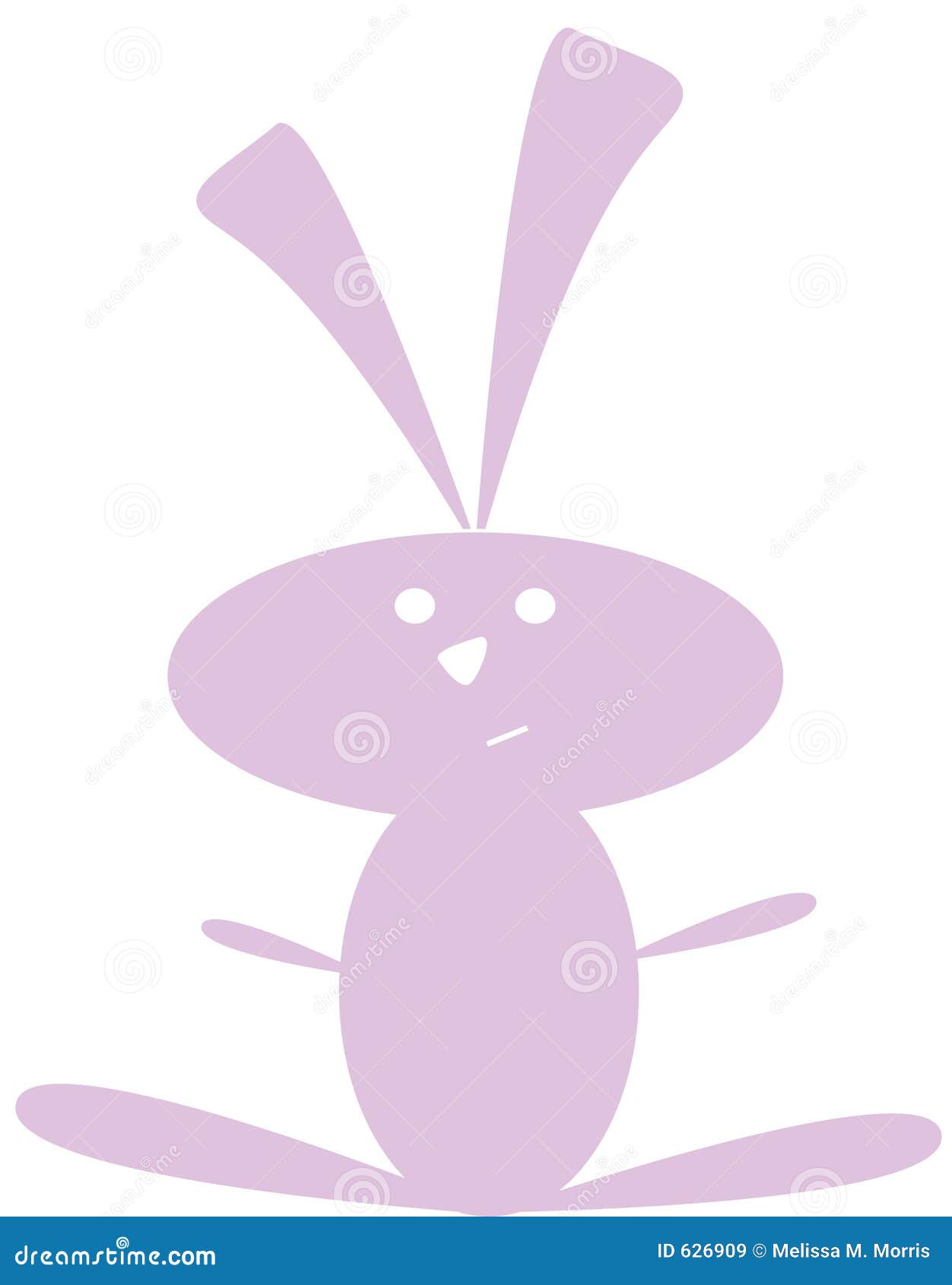 Purple Bunny stock illustration. Illustration of rich, fine - 626909