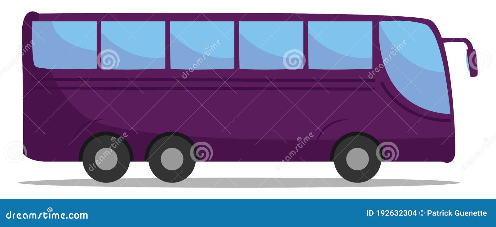 Purple Bus, Illustration, Vector Stock Vector - Illustration of ...