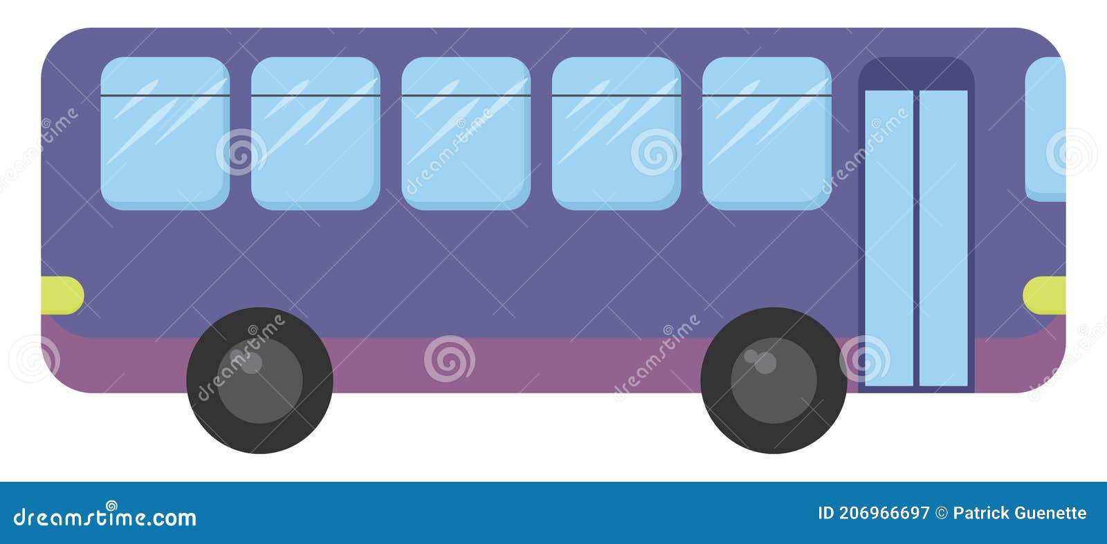 Purple Bus, Illustration, Vector Stock Vector - Illustration of drive ...