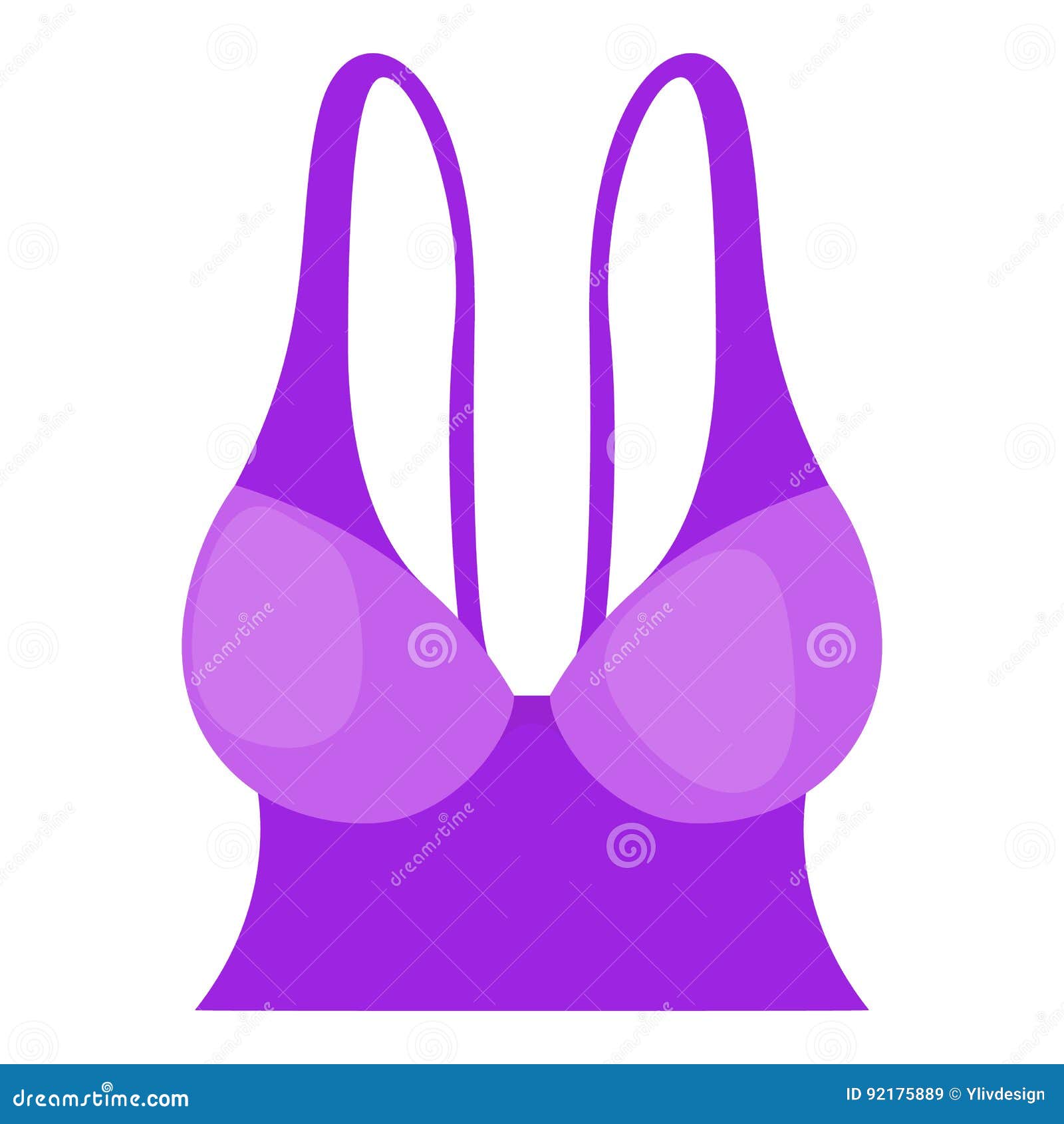Purple Bustiers Icon, Cartoon Style Stock Vector - Illustration of ...