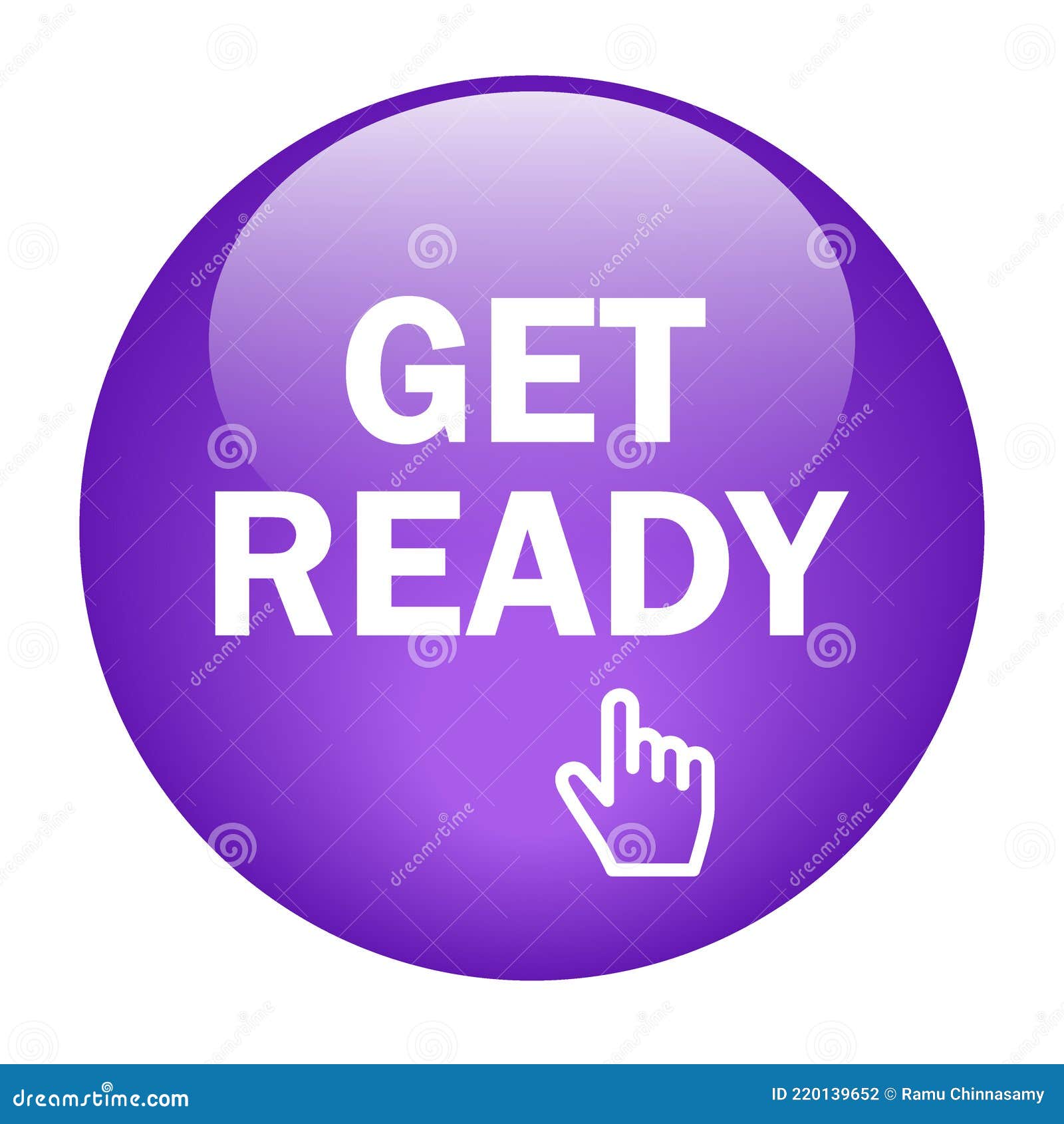 Get ready icon button stock illustration. Illustration of icons - 220139652