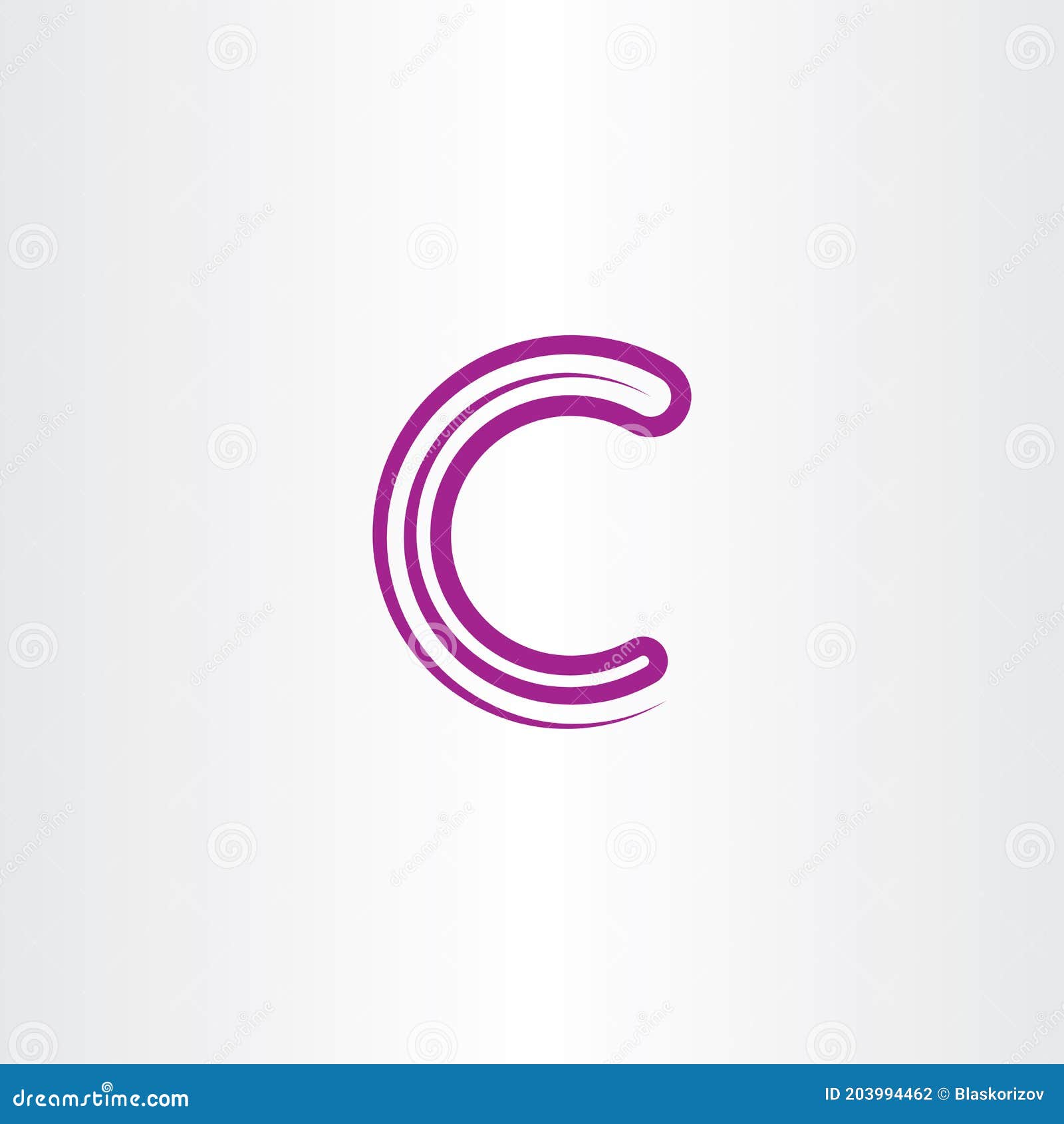 Purple C Letter Logo Vector Logotype Element Icon Symbol Stock Vector ...