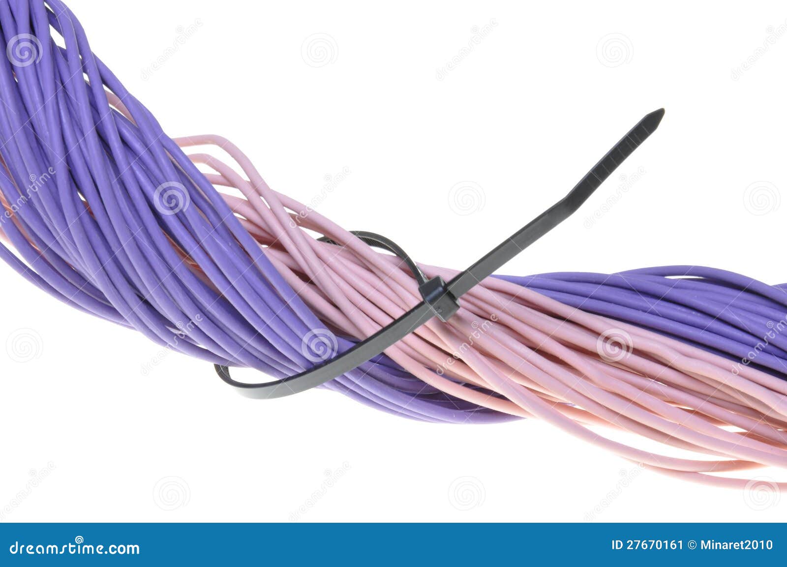 Purple cables line stock image. Image of isolated, twisted - 27670161