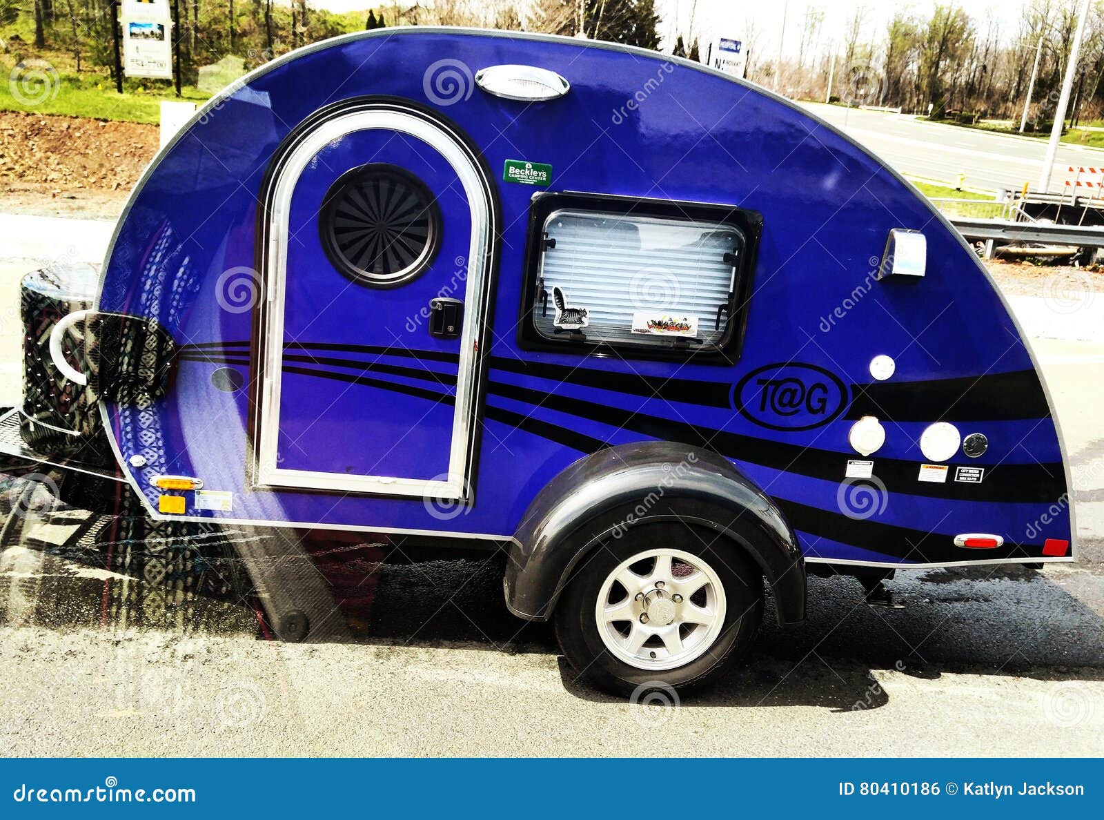 Purple Camper editorial photo. Image of camper, small - 80410186