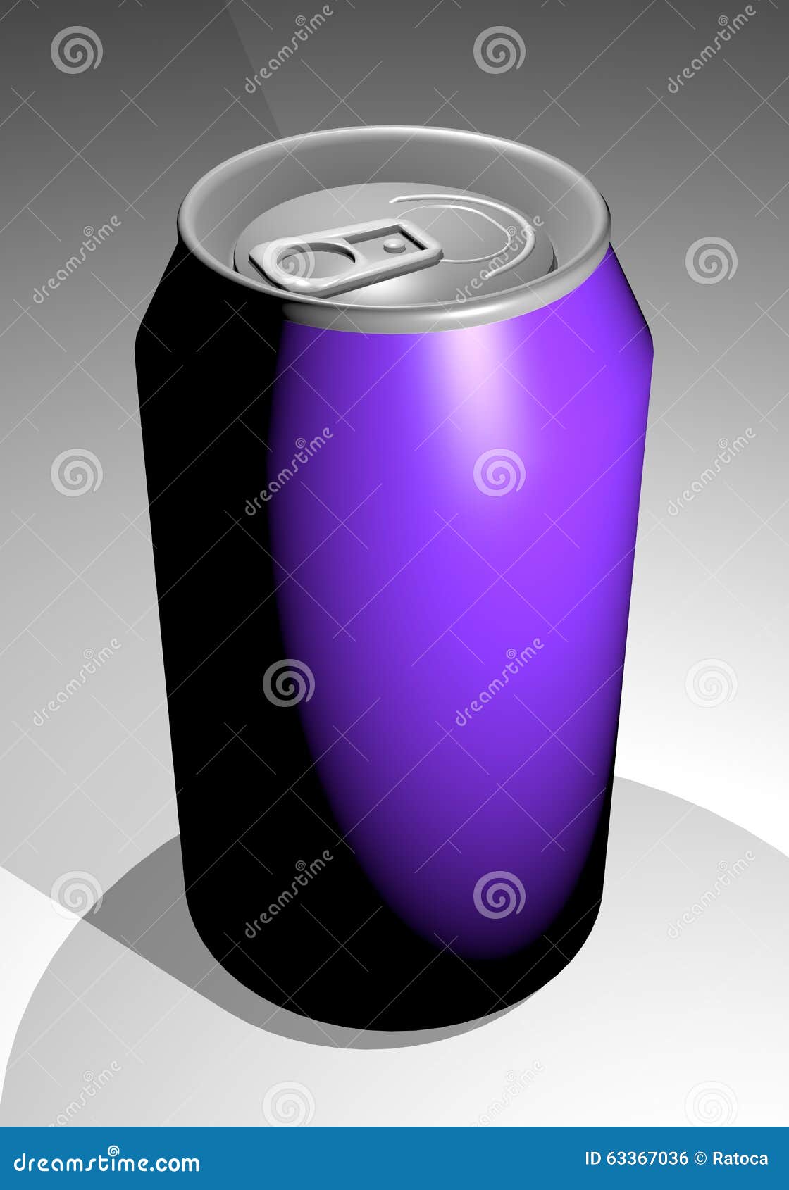 Purple can stock illustration. Illustration of refreshment - 63367036