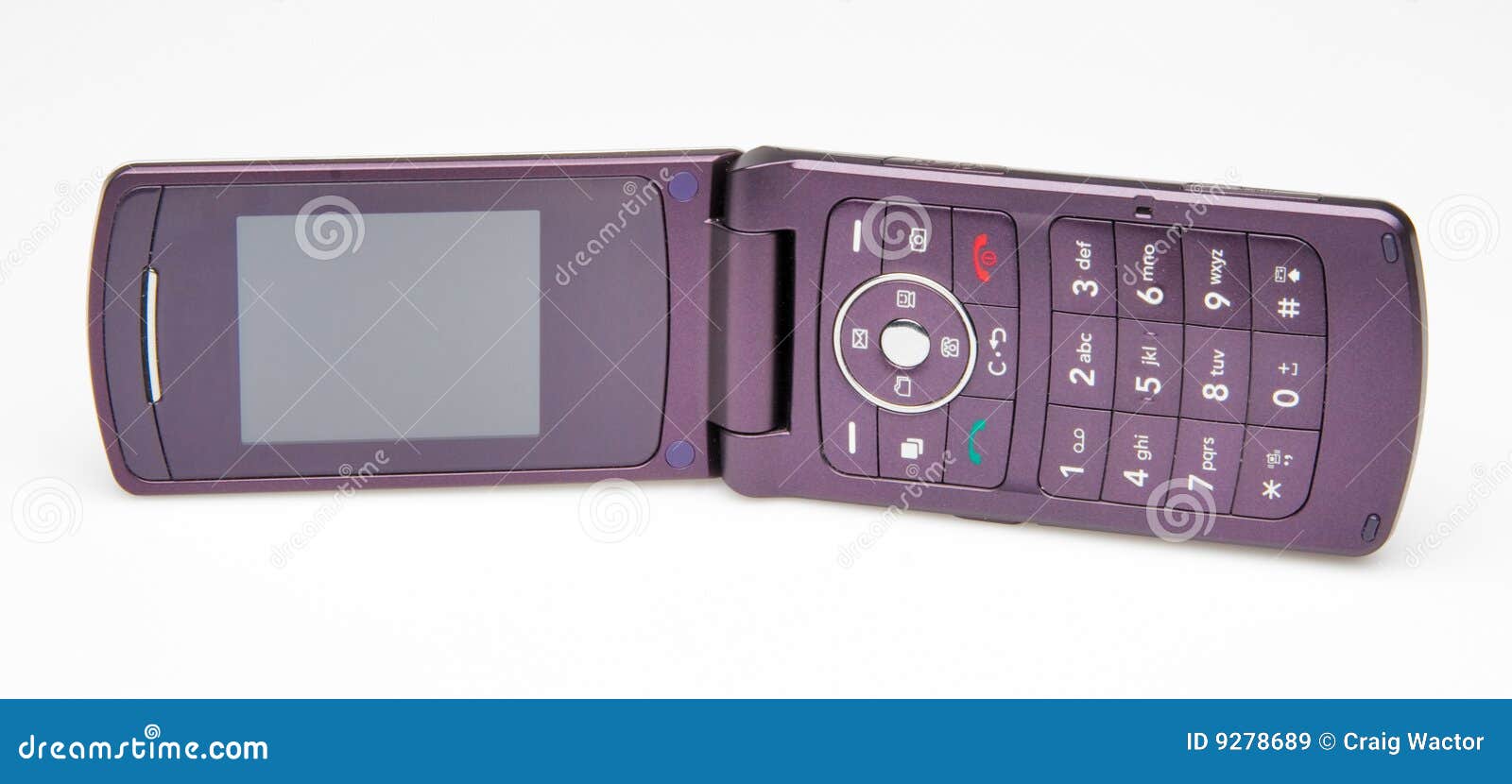Purple cell phone stock image. Image of flip, listen, telephone - 9278689