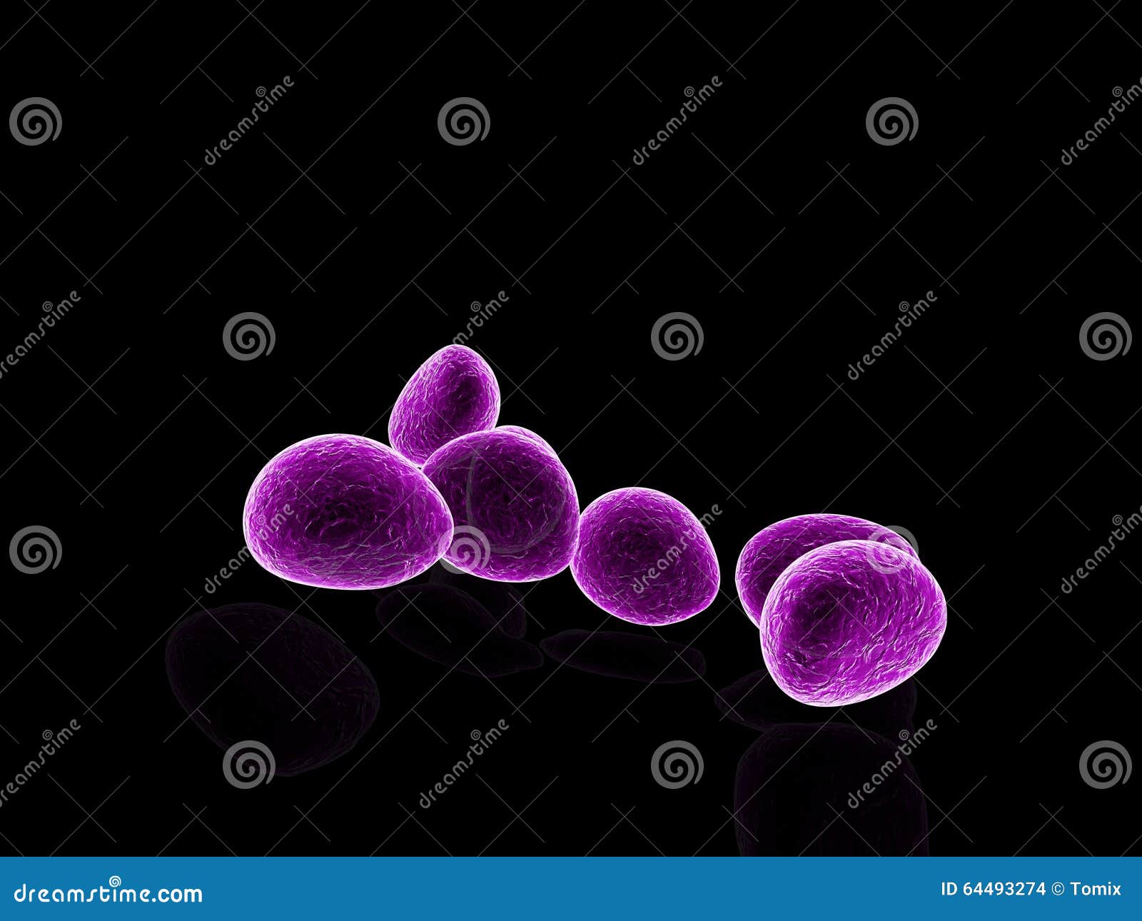 Purple Cells - 3D Illustration Stock Illustration - Illustration of ...