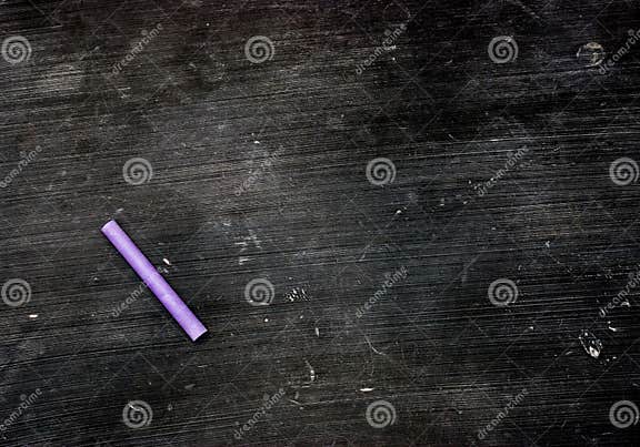 Purple Chalk and Blank Chalkboard Stock Photo - Image of message, space ...