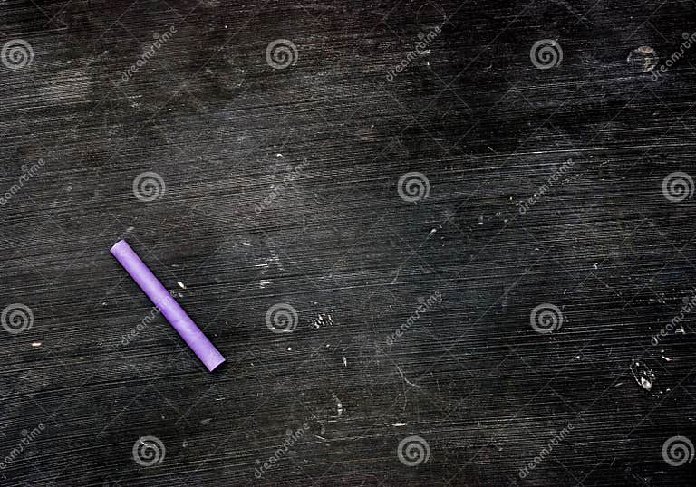 Purple Chalk and Blank Chalkboard Stock Photo - Image of message, space ...