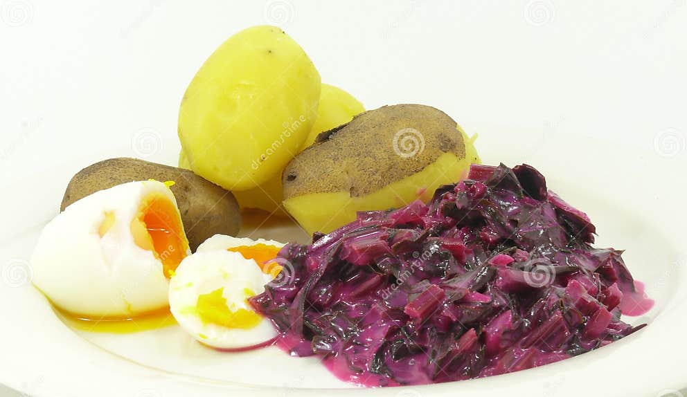 Purple chard stock photo. Image of vegetables, eggs, cooked - 61478498