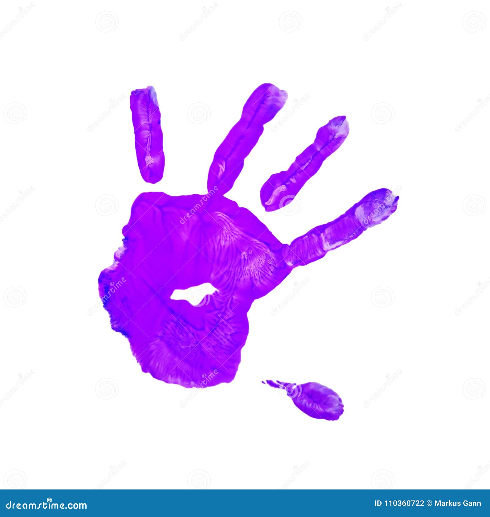 Purple children hand print stock illustration. Illustration of prints ...