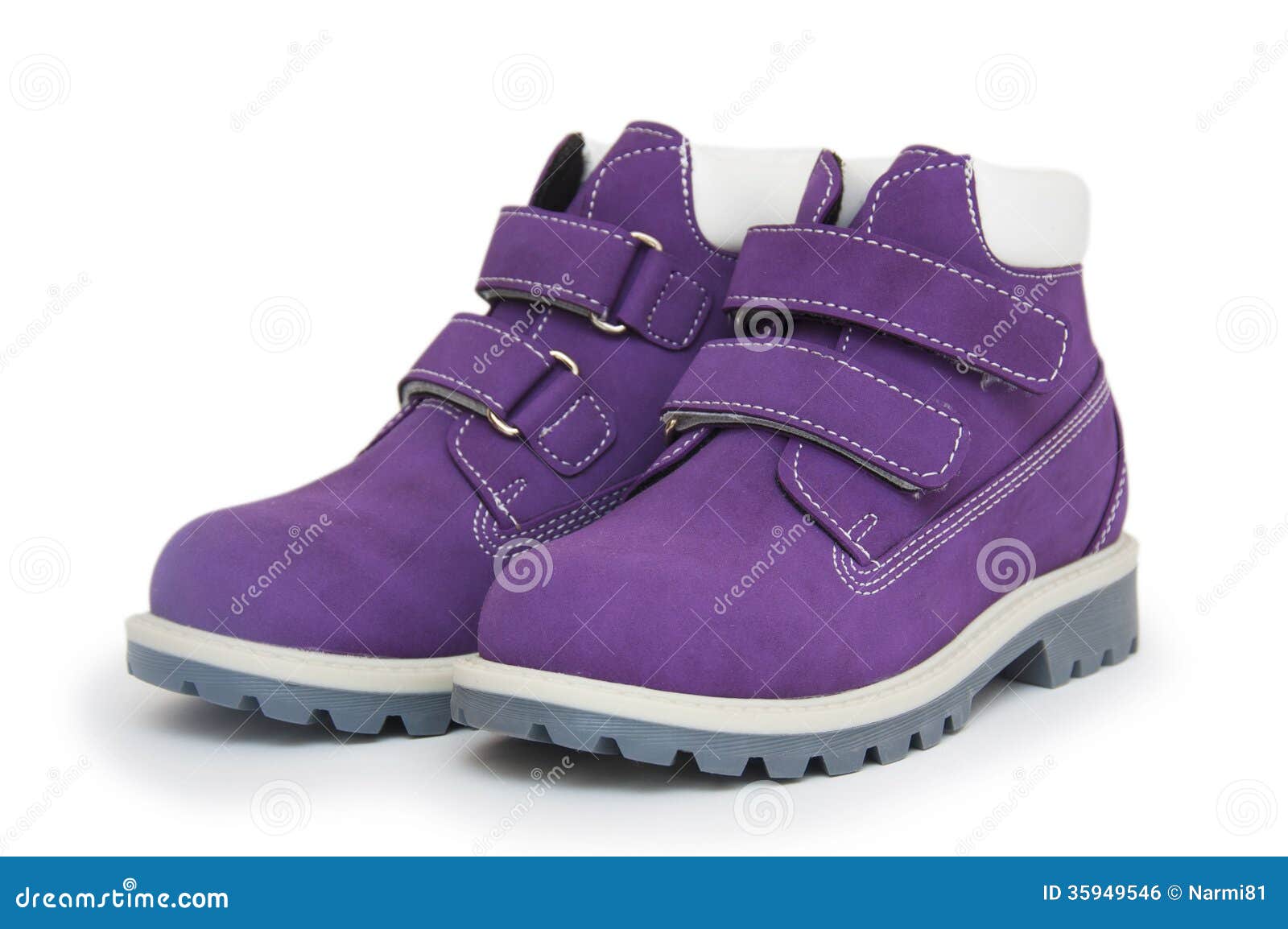 Purple children`s boots stock photo. Image of galoshes - 35949546