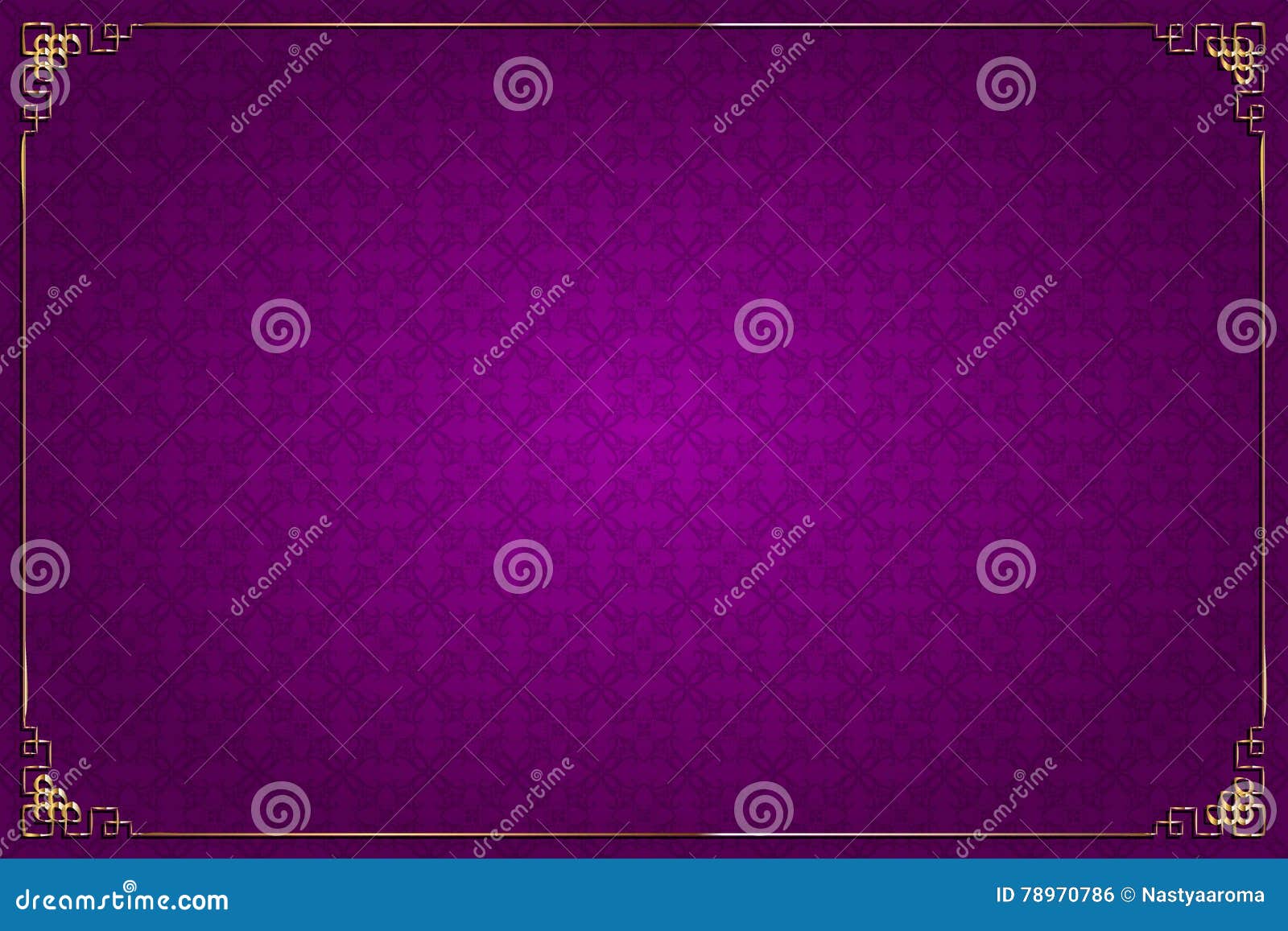 Purple Chinese Background And Gold Decoration Stock Illustration ...