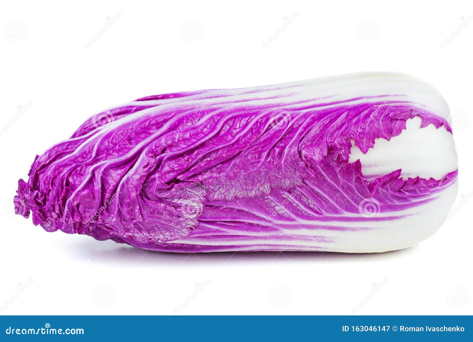Purple Chinese Cabbage Isolated on White Background Stock Image - Image ...