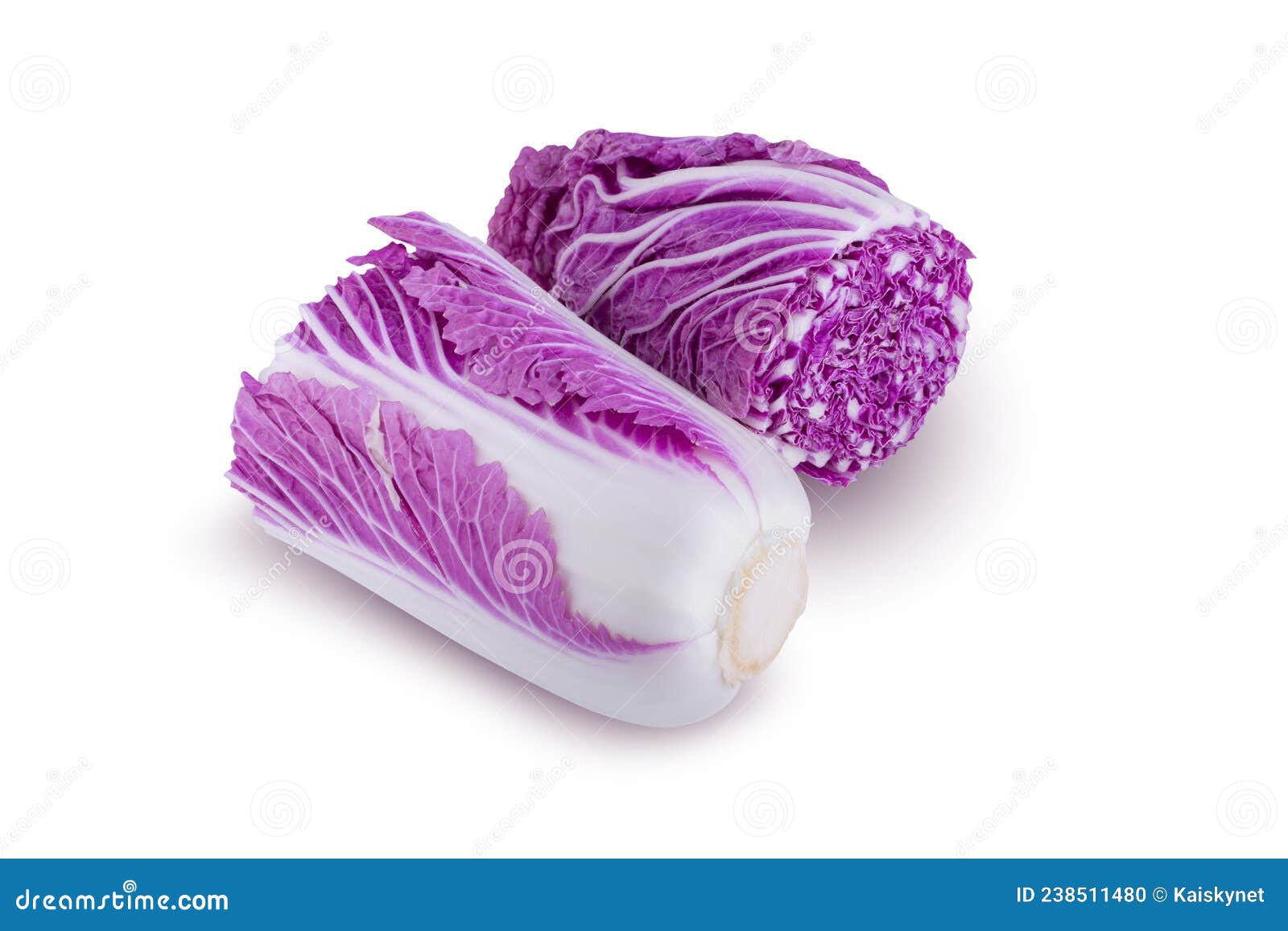 Purple Chinese Cabbage Isolated on White Background Stock Photo - Image ...
