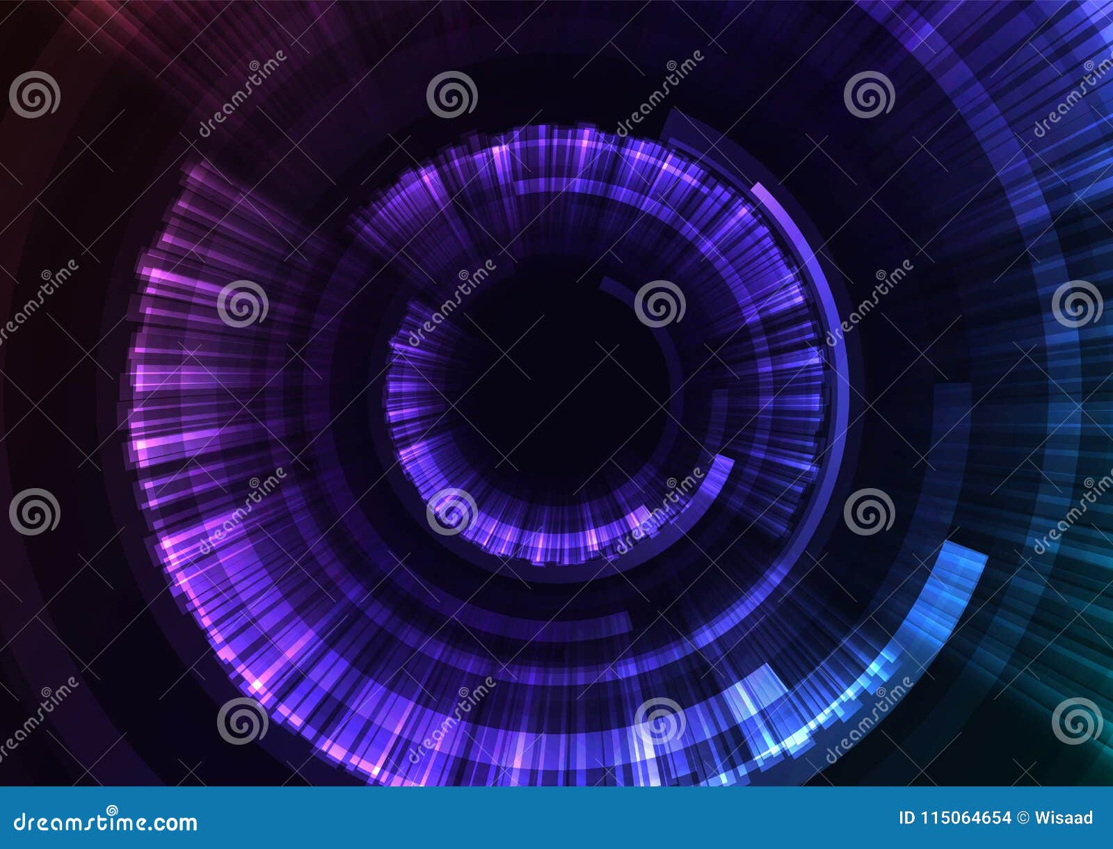 Purple Circle Digital Blast Abstract Sheet Background Stock Vector ...