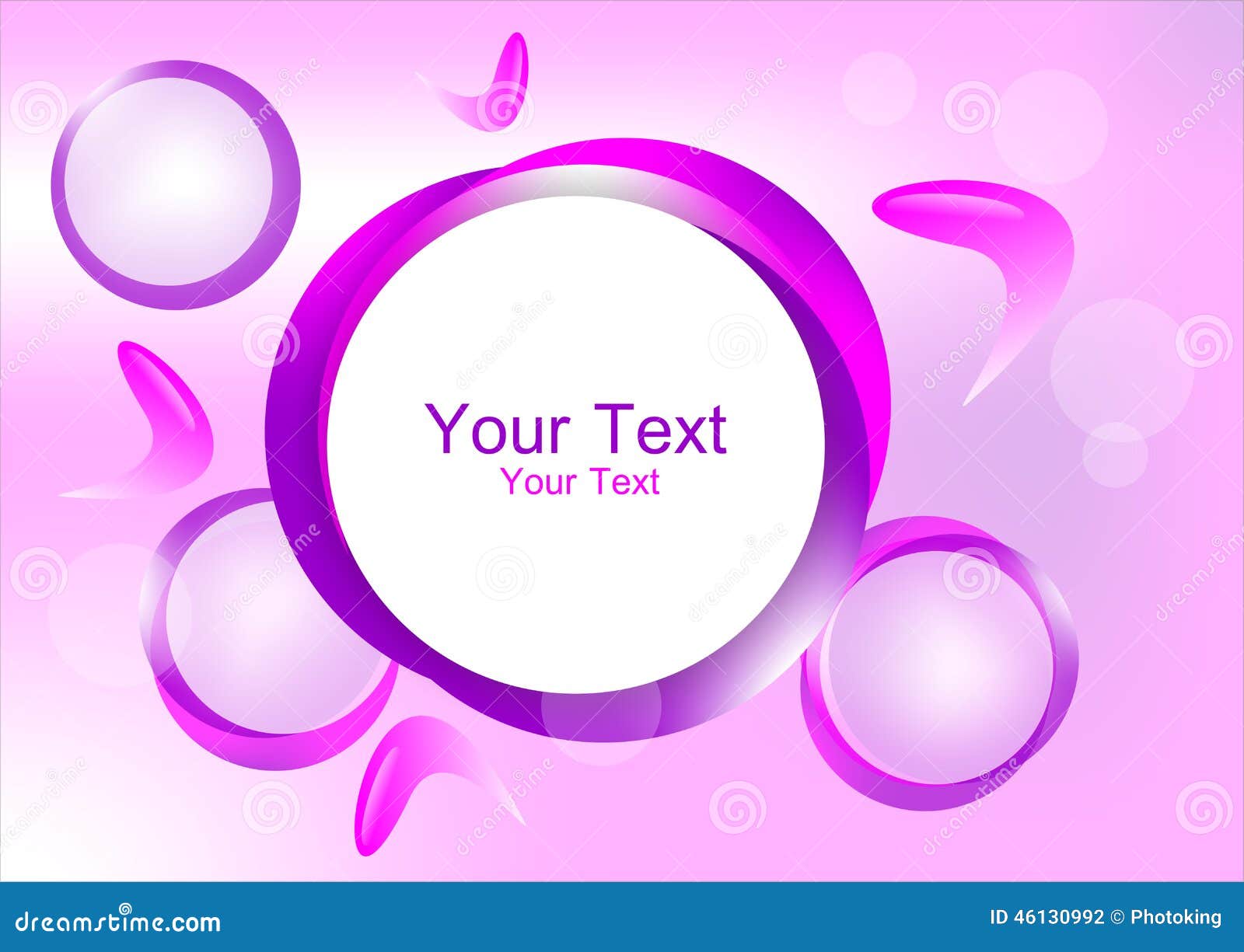 Purple Circle Light Effect Background. Swirl Glow Magic Line Trail ...