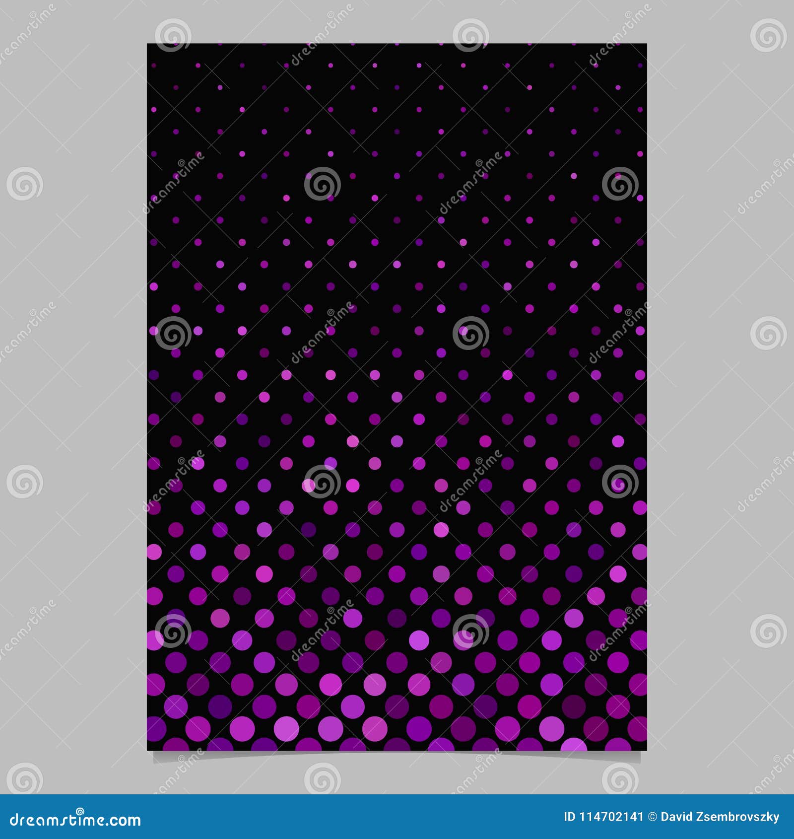 Purple Circle Pattern Brochure Background - Vector Template Design ...