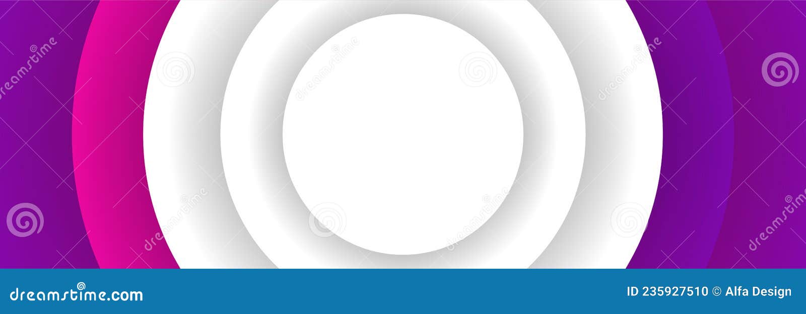 Purple Circle White Banner Background. Vector Abstract Graphic Design ...