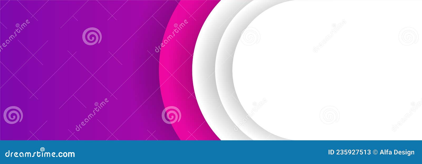 Purple Circle White Banner Background. Vector Abstract Graphic Design ...