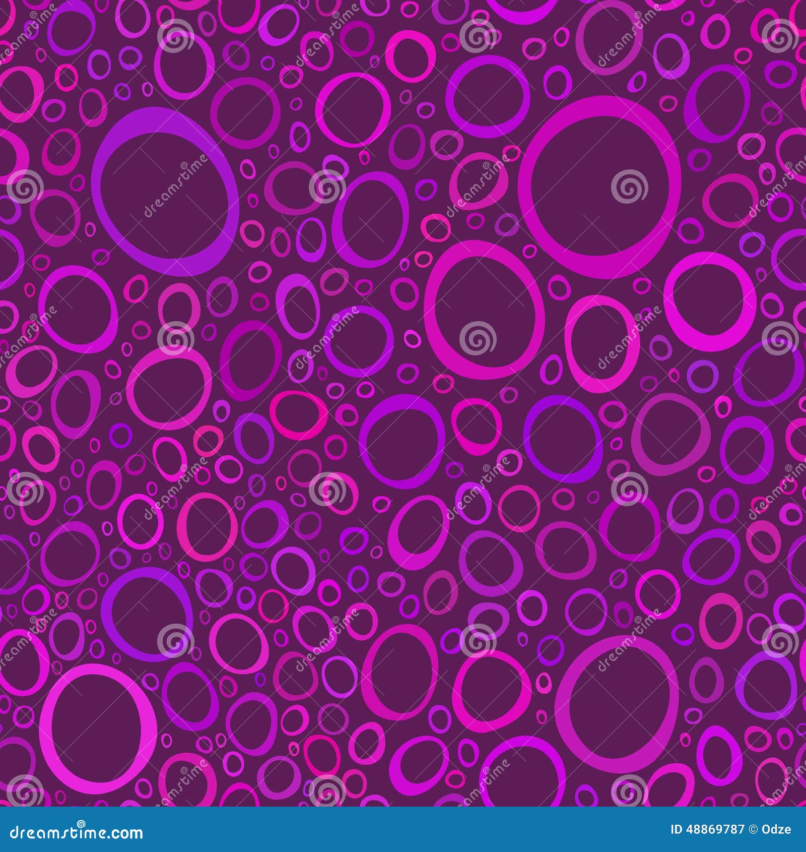 Purple Circles Seamless Pattern Stock Vector - Illustration of shape ...