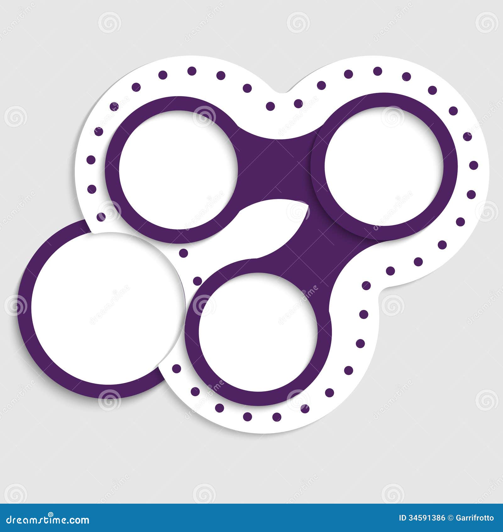 Purple Circular Abstract Object Stock Vector - Illustration of paper ...