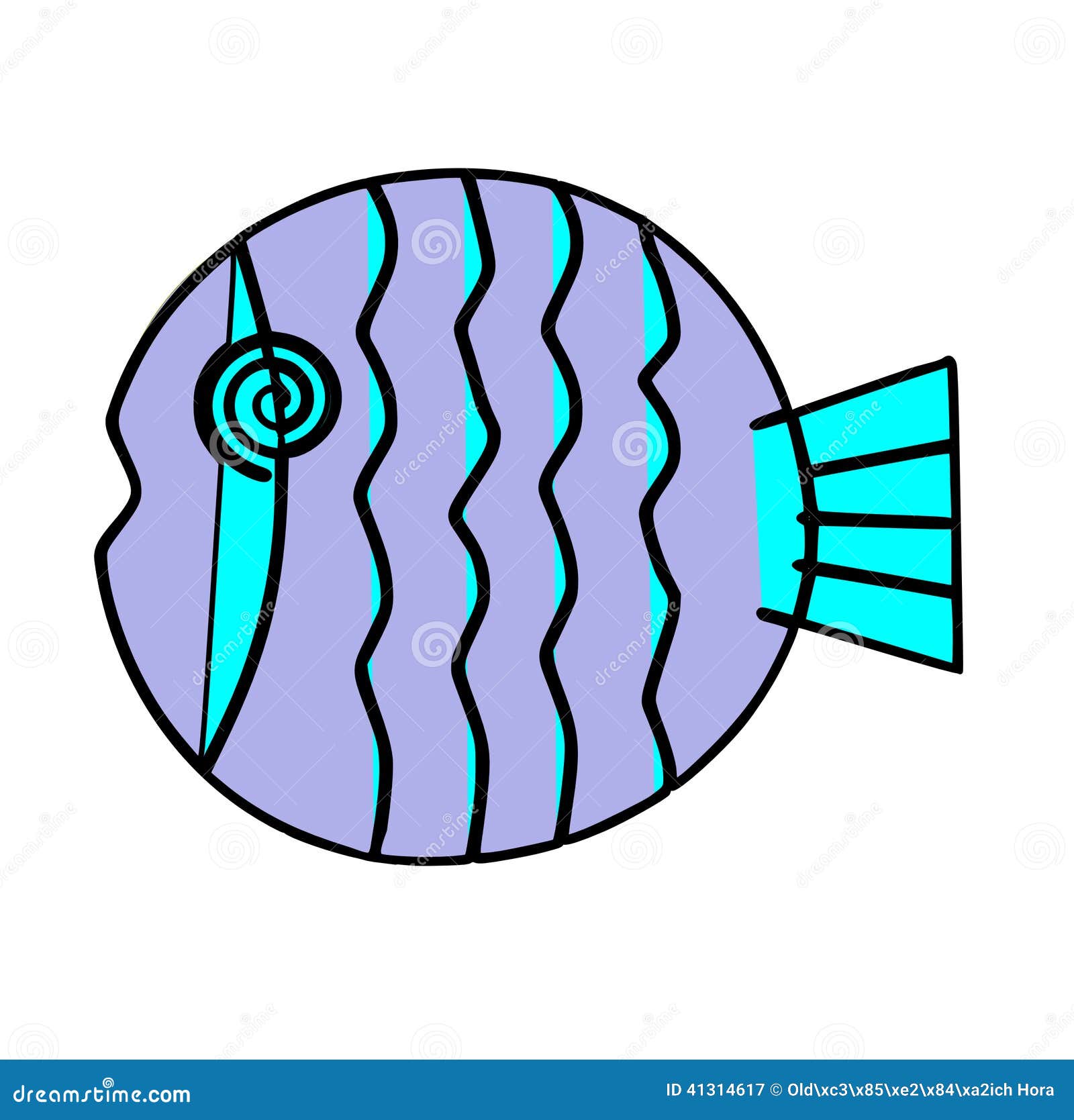 Purple circular fish stock illustration. Illustration of peace - 41314617