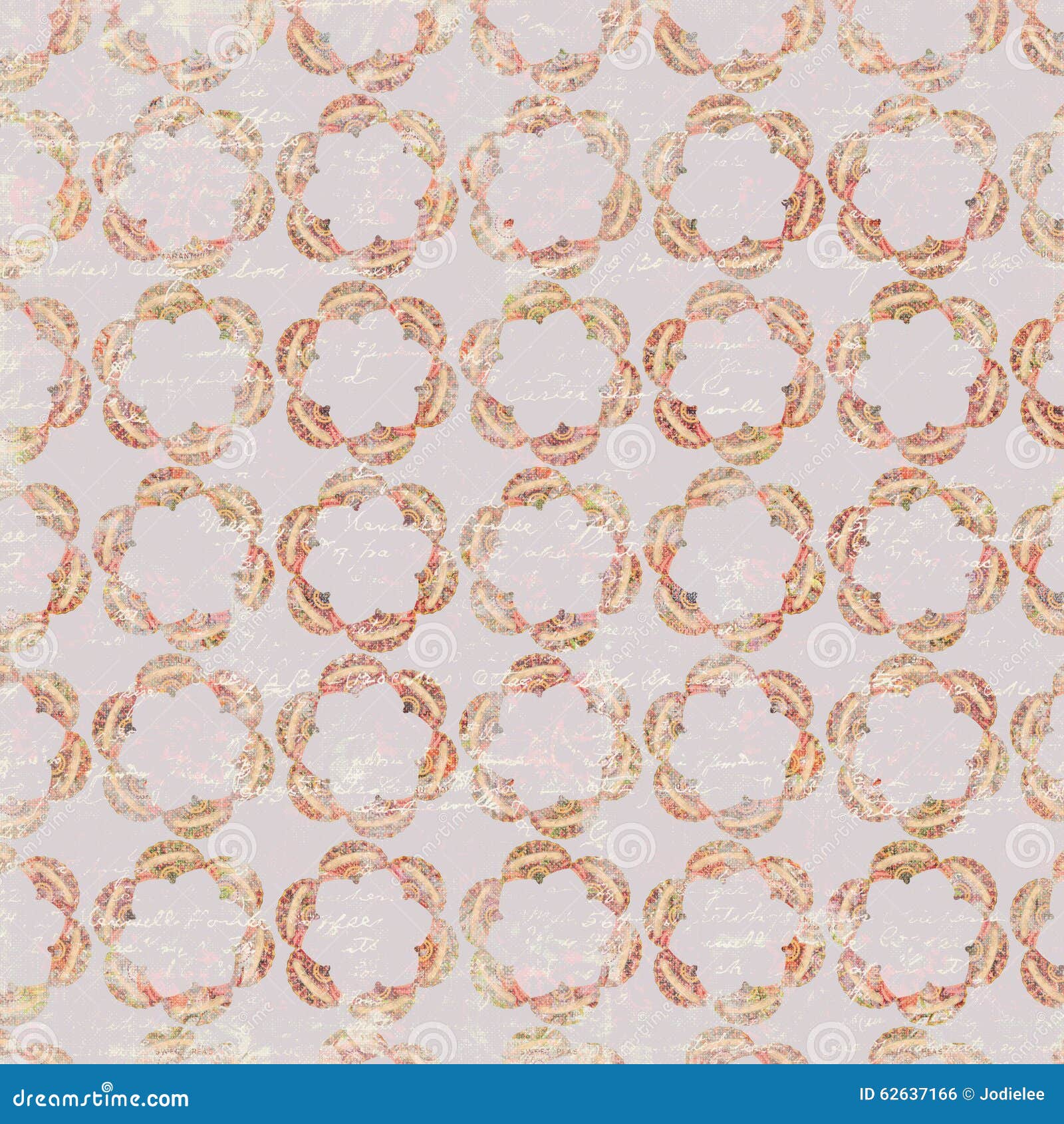 Purple Circular Graphic Repeat Pattern with Vintage Fans Stock Photo ...