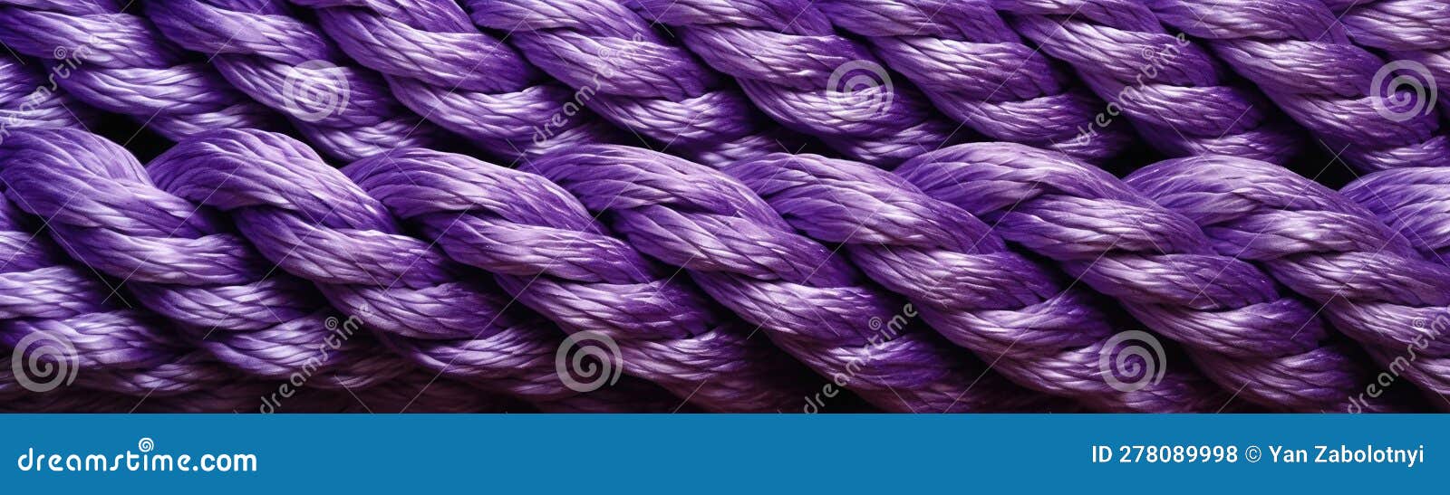 Purple Close Up Very Detailed Pattern of Ropes Panoramic Banner ...