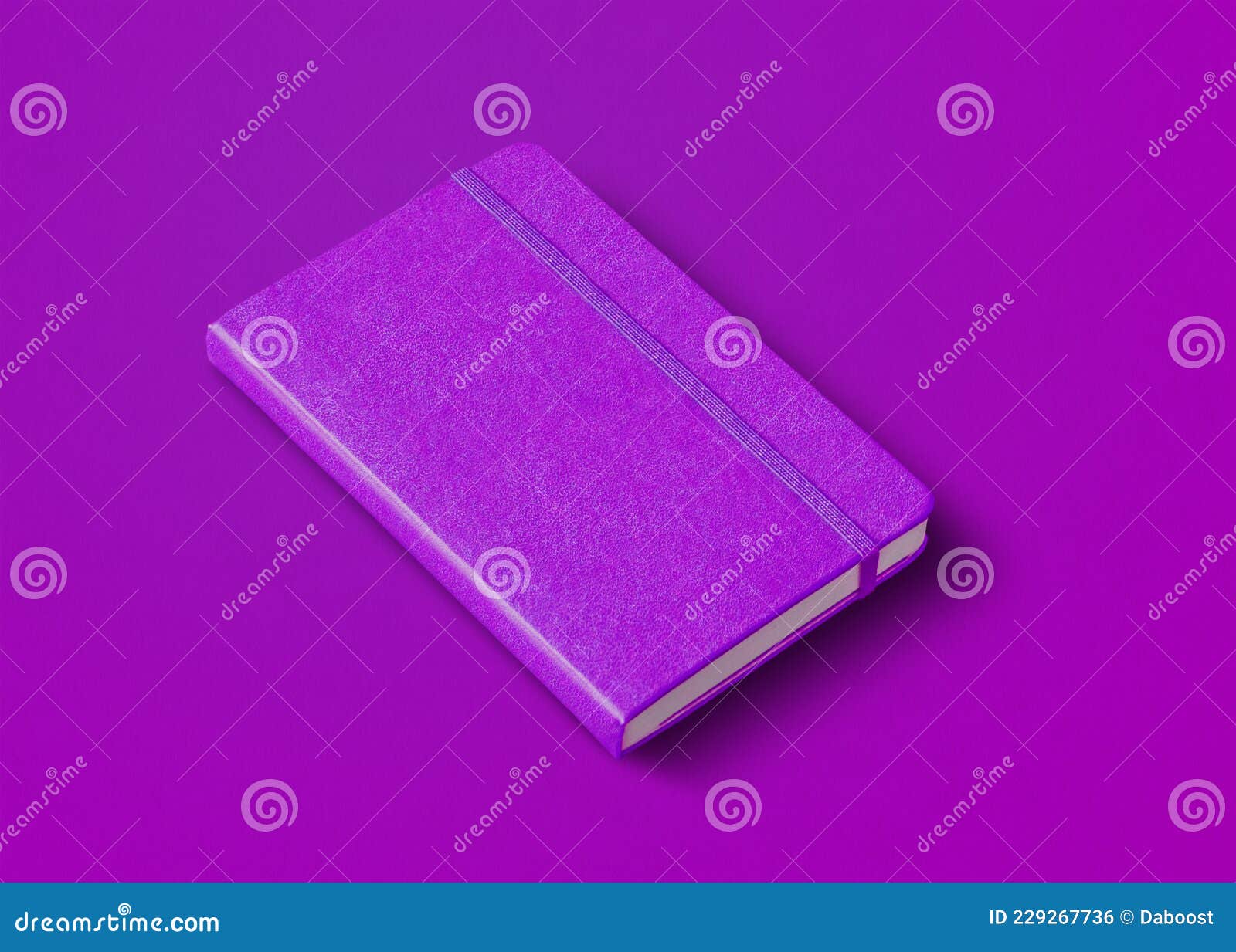 Purple Closed Notebook Isolated on Color Background Stock Photo - Image ...