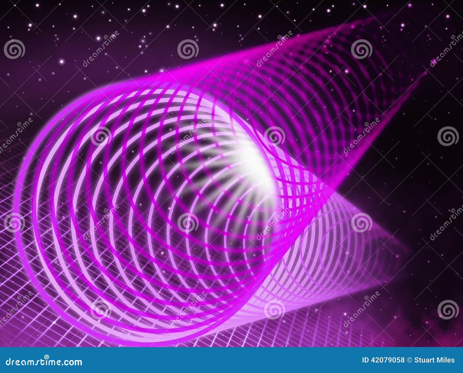 Purple Coil Background Shows Pipe Light and Night Sky Stock ...