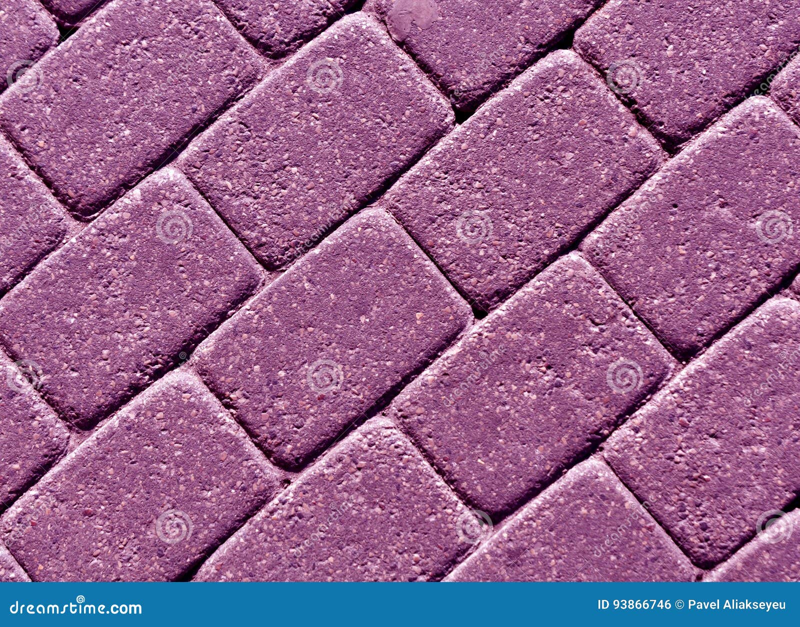 Purple Color Cobblestone Pavement Surface. Stock Photo - Image of ...
