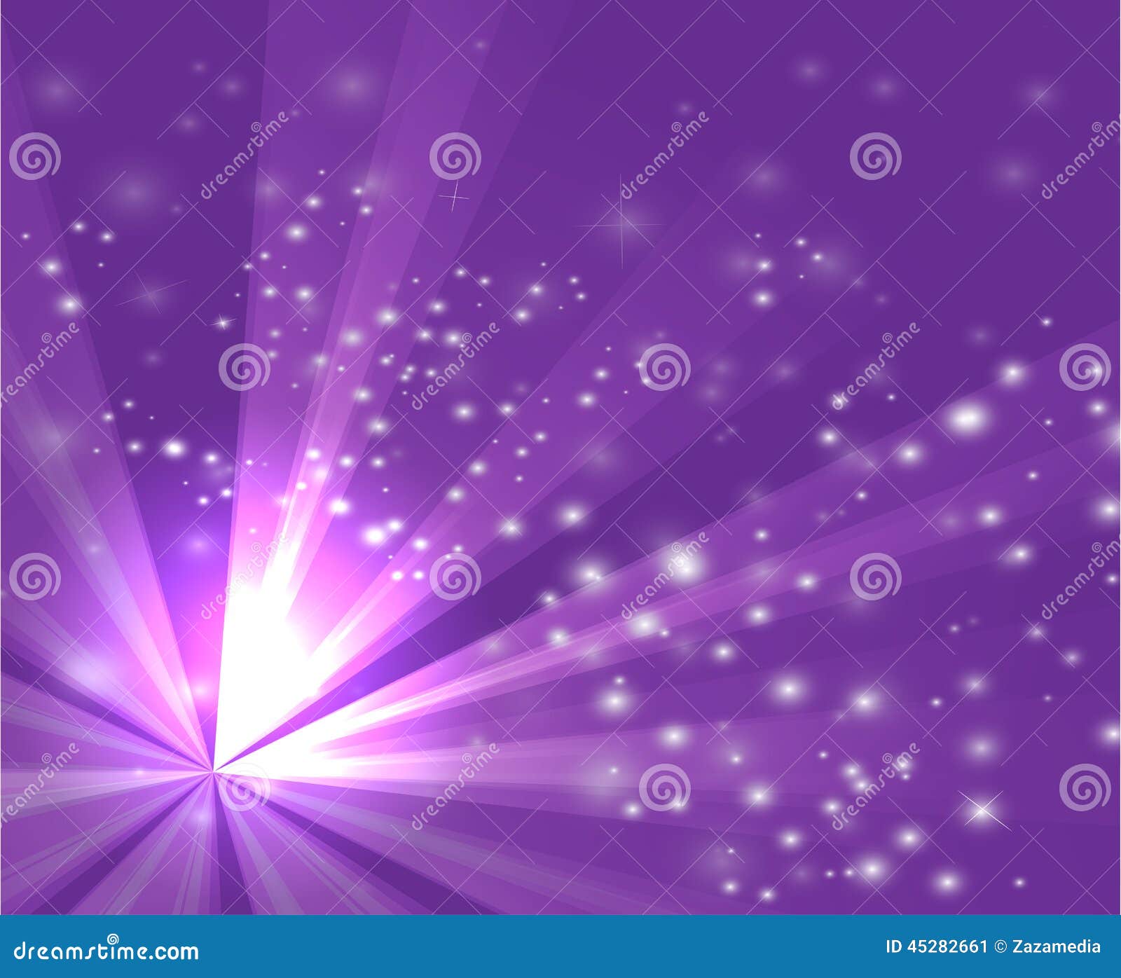 A Purple Color Design with a Burst and Rays Stock Vector - Illustration ...