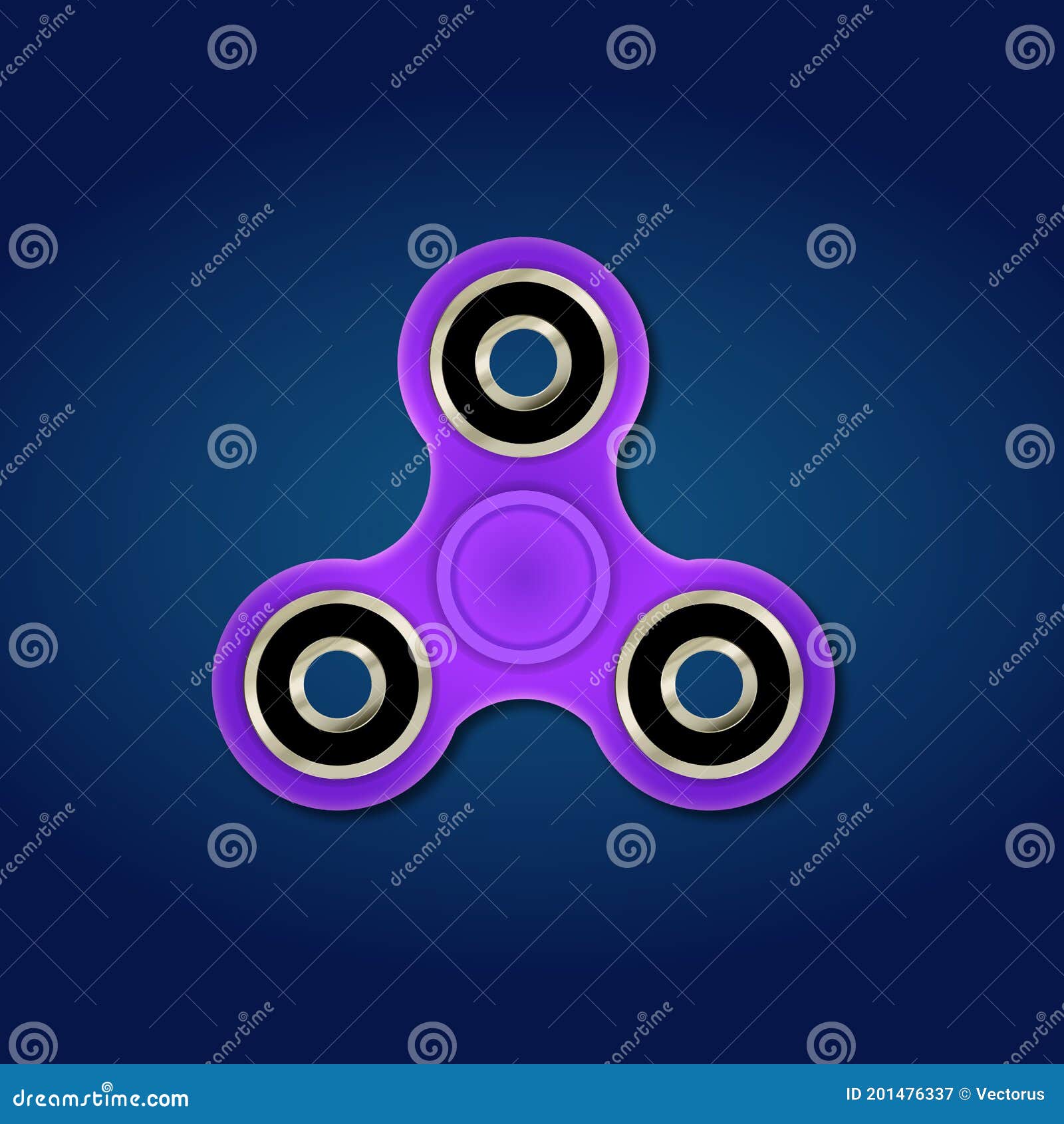 Purple Color Fidget Spinner Toy Vector Stock Vector - Illustration of ...