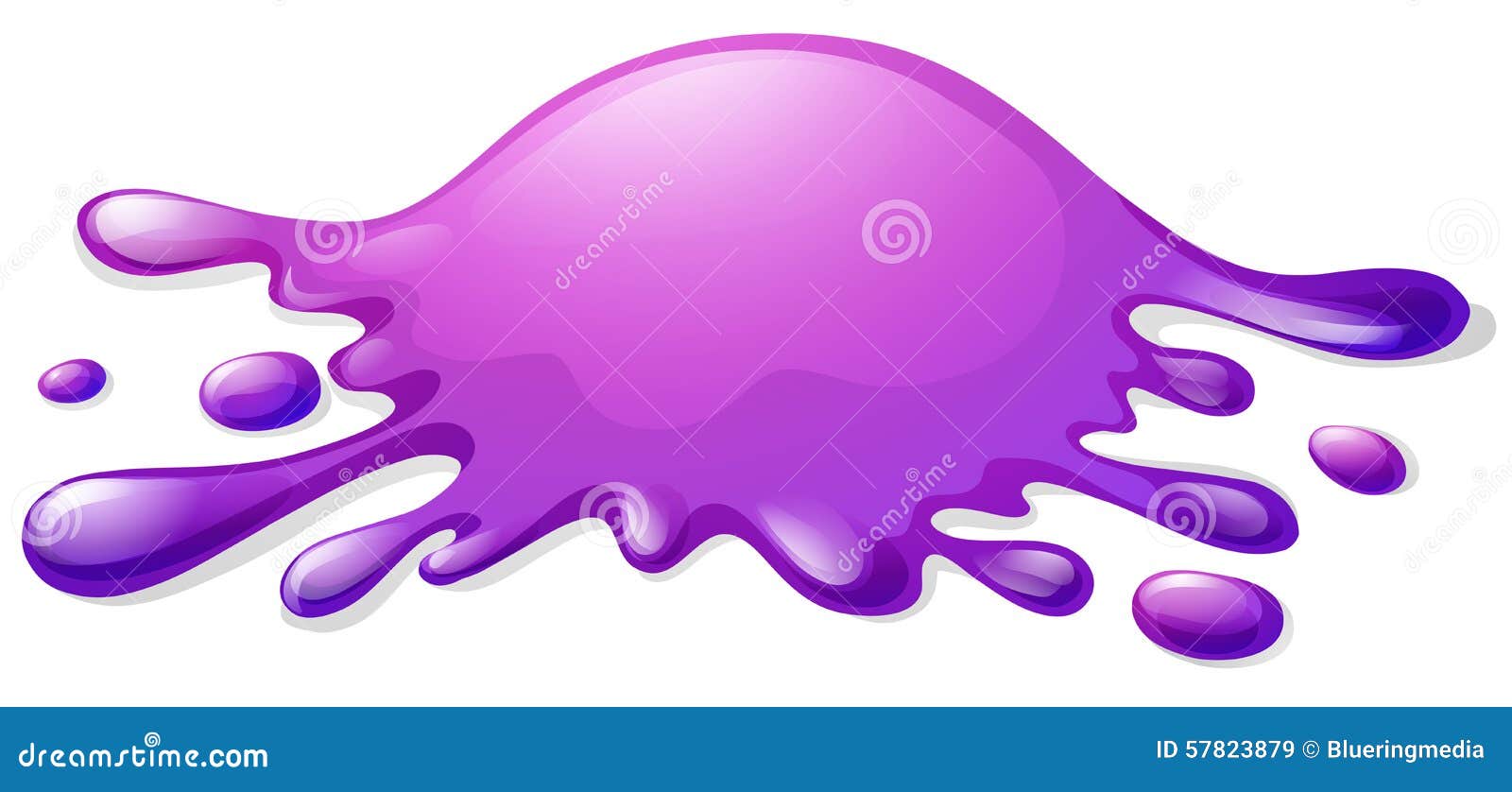 Purple Color Splash on White Stock Vector - Illustration of paint ...