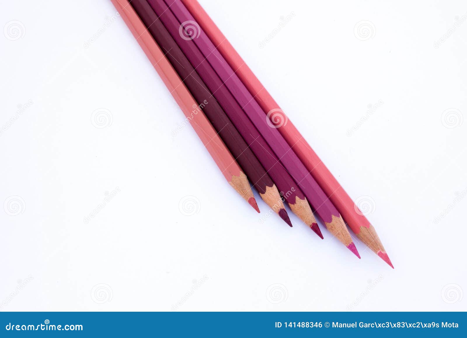 Purple colored pencils stock illustration. Illustration of colorful ...