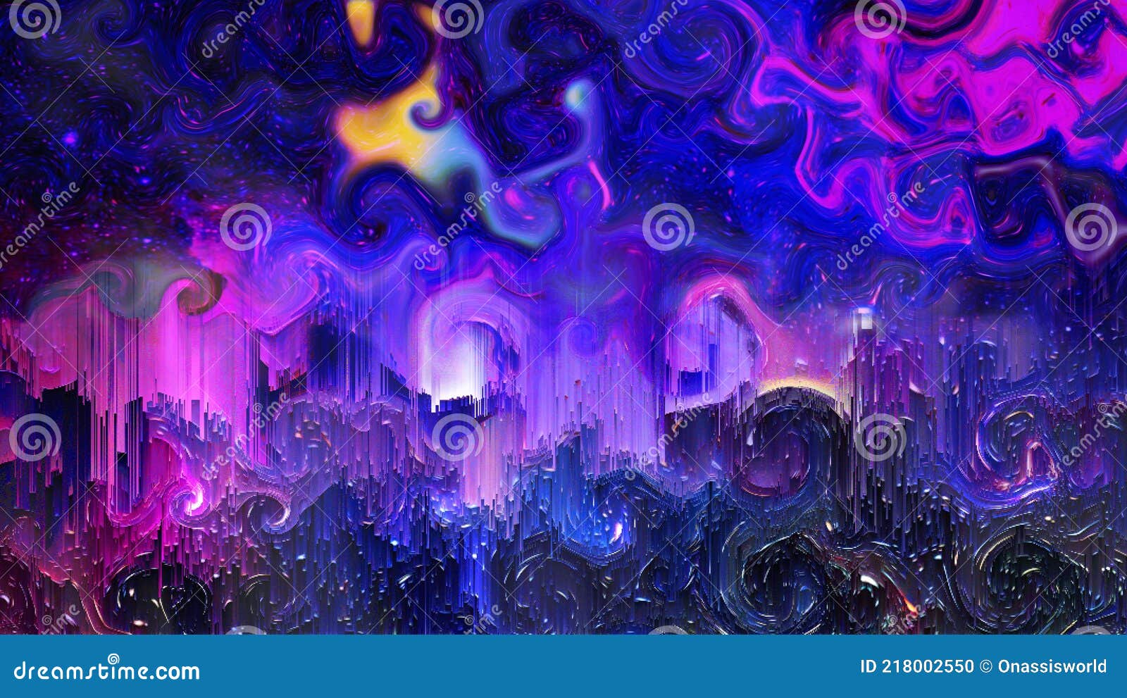 Purple Colored Space Ambient Abstract Background Stock Illustration ...
