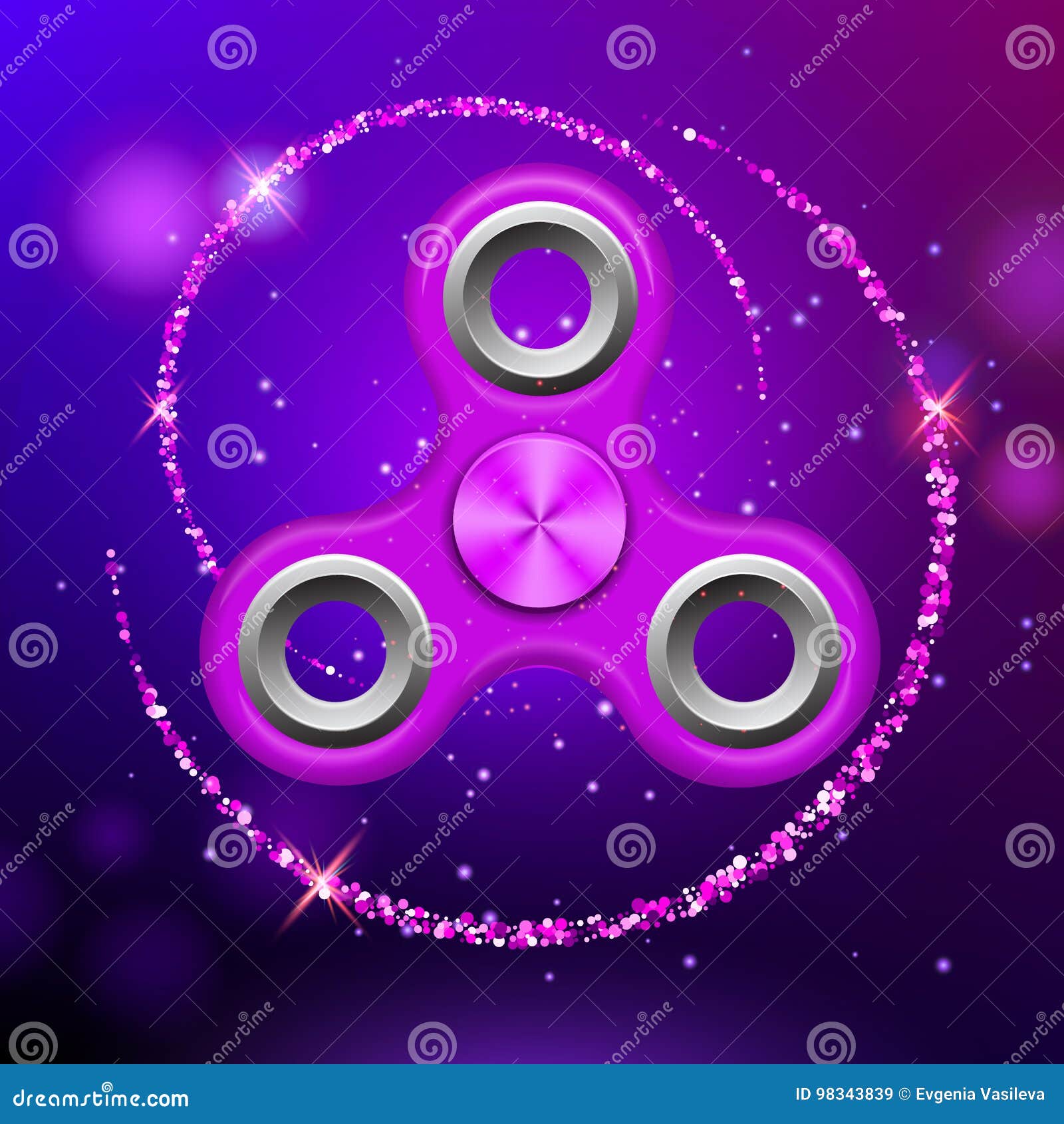 Purple Colorful Spinner on an Abstract Background Stock Vector ...
