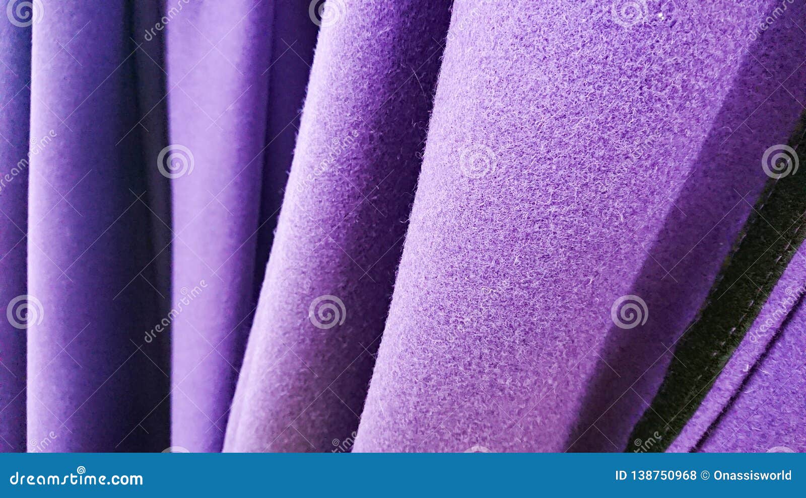 Purple Colour Material Background Stock Photo - Image of hanging ...