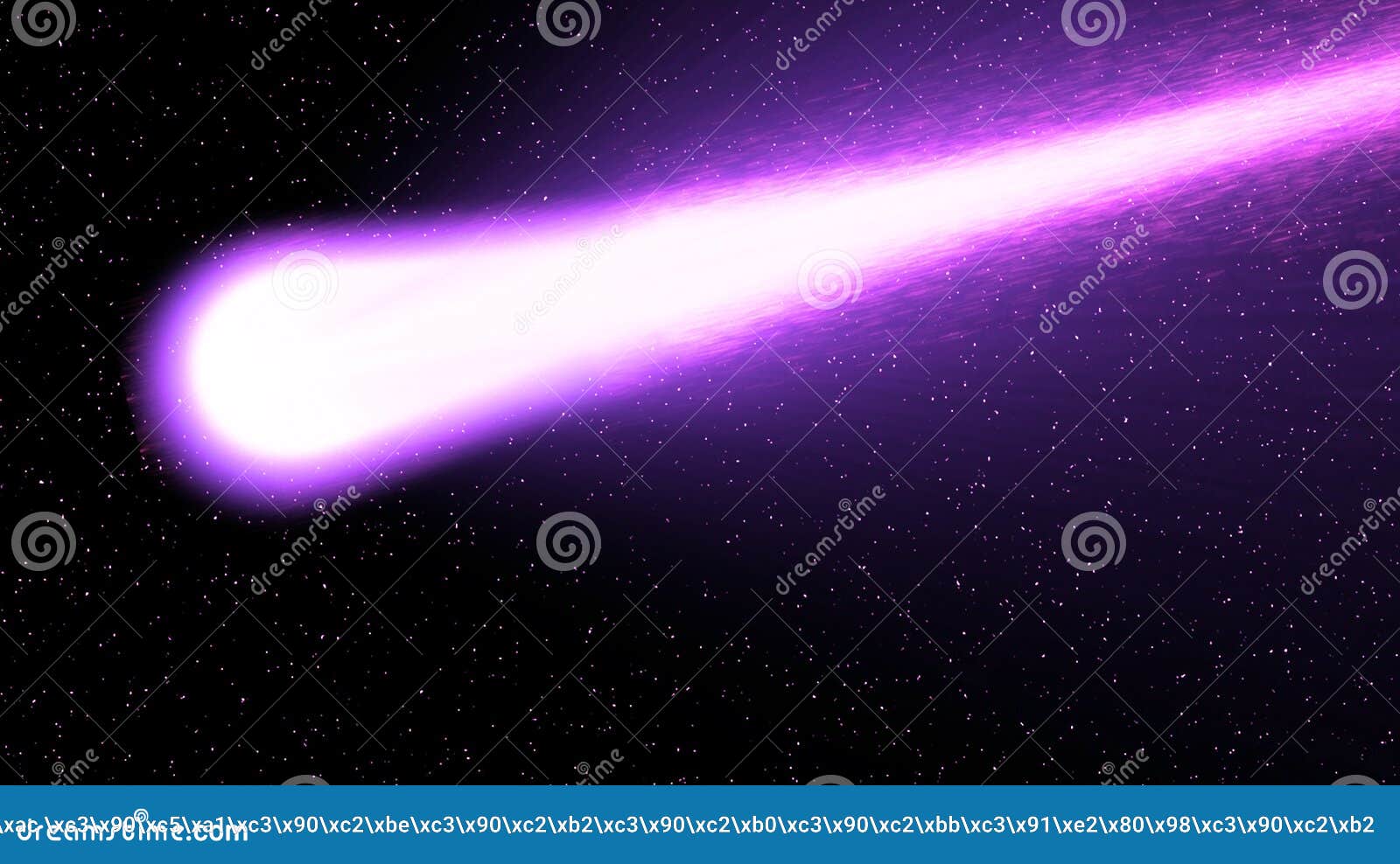 Purple Comet Wallpaper. Space Illustration. Comet Background Stock ...