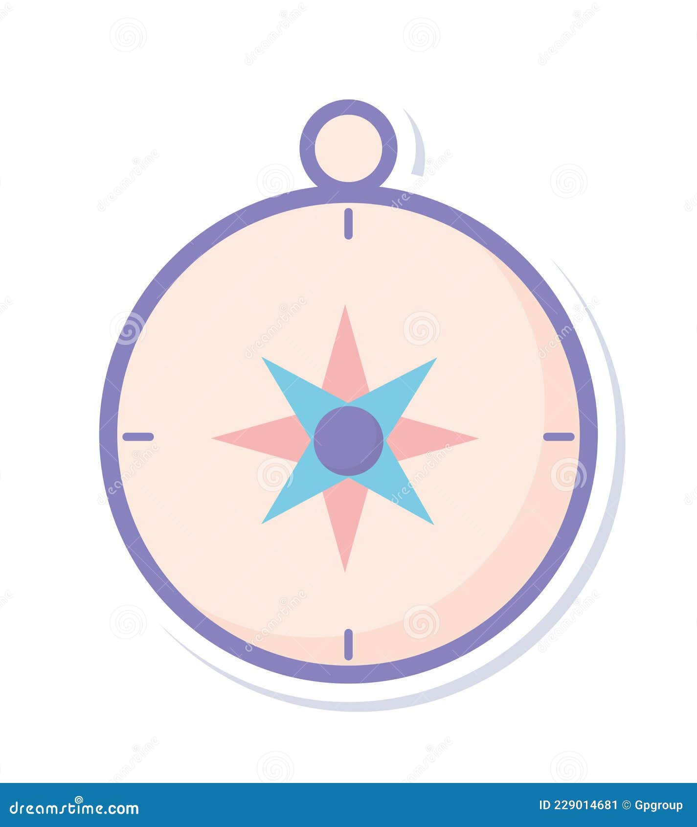 Purple compass design stock vector. Illustration of explorer - 229014681