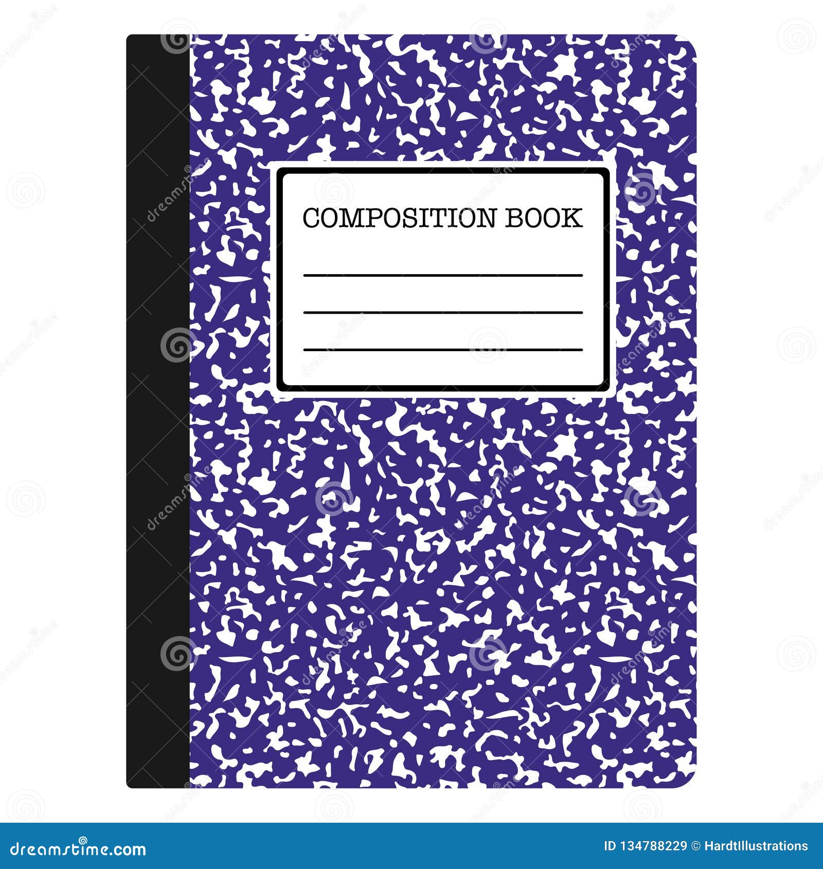 Composition Book stock vector. Illustration of cute - 134788229