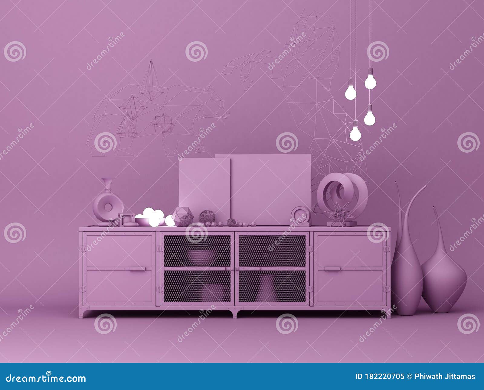 Purple console decorations stock illustration. Illustration of ...