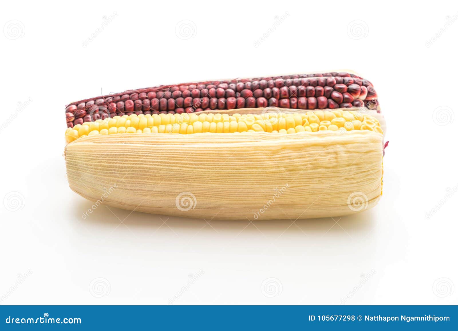Purple Corn or Black Corn and Normal Corn Stock Photo - Image of black ...