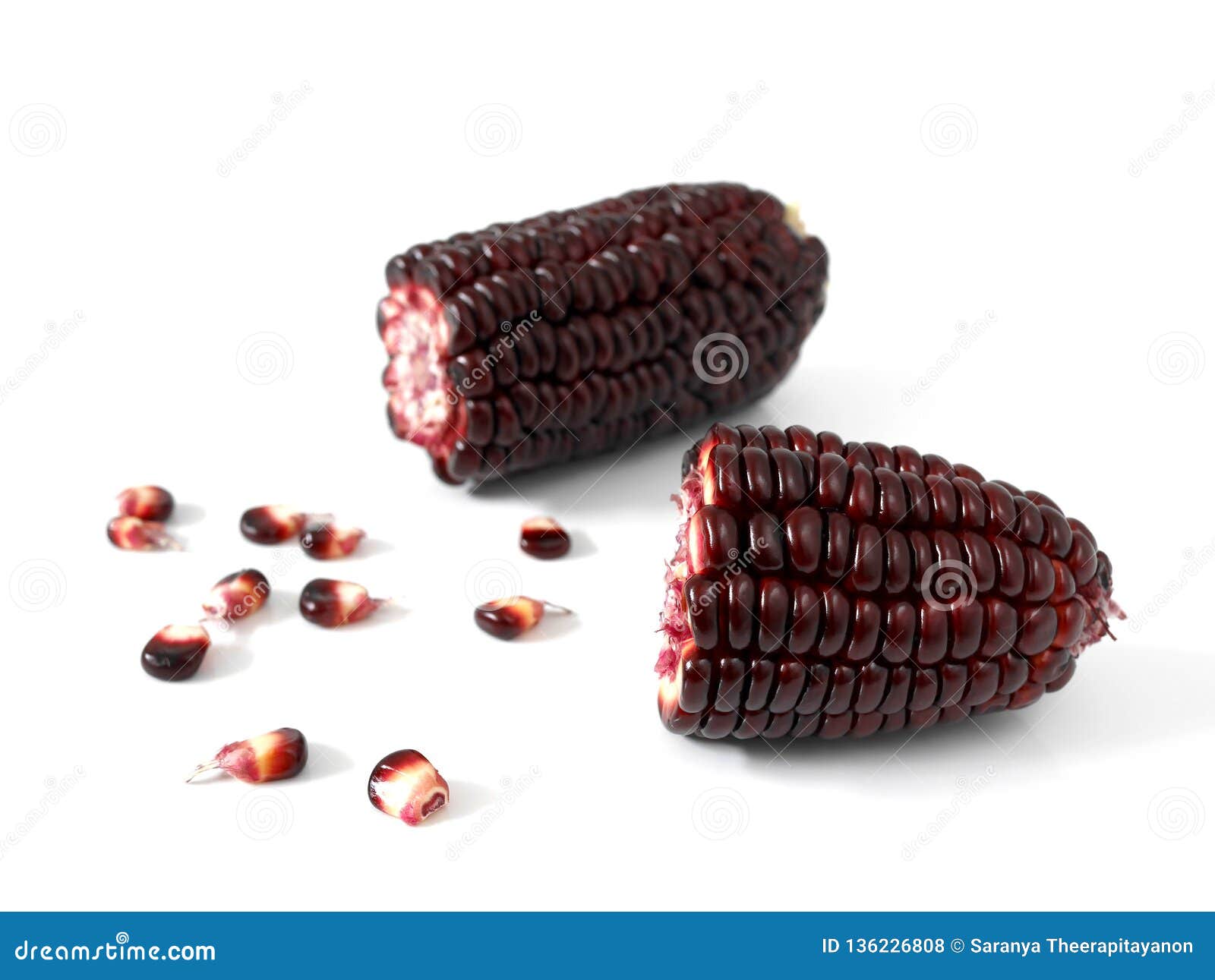 Purple Corn or Purple Maize Stock Photo - Image of nutrition, healthy ...